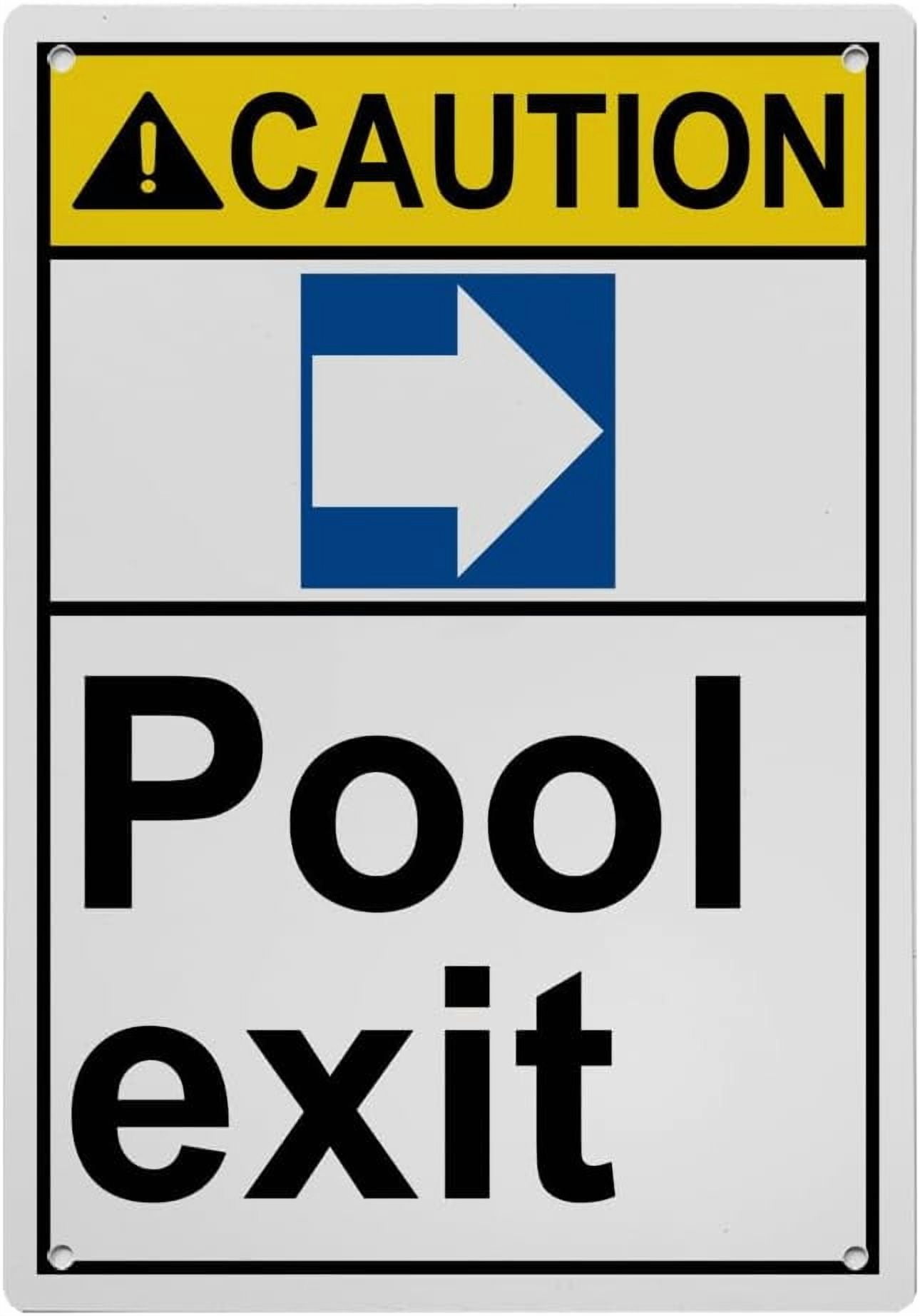 Industrial ANSI Vertical Directional Sign - 8"x12" Weatherproof, UV ...