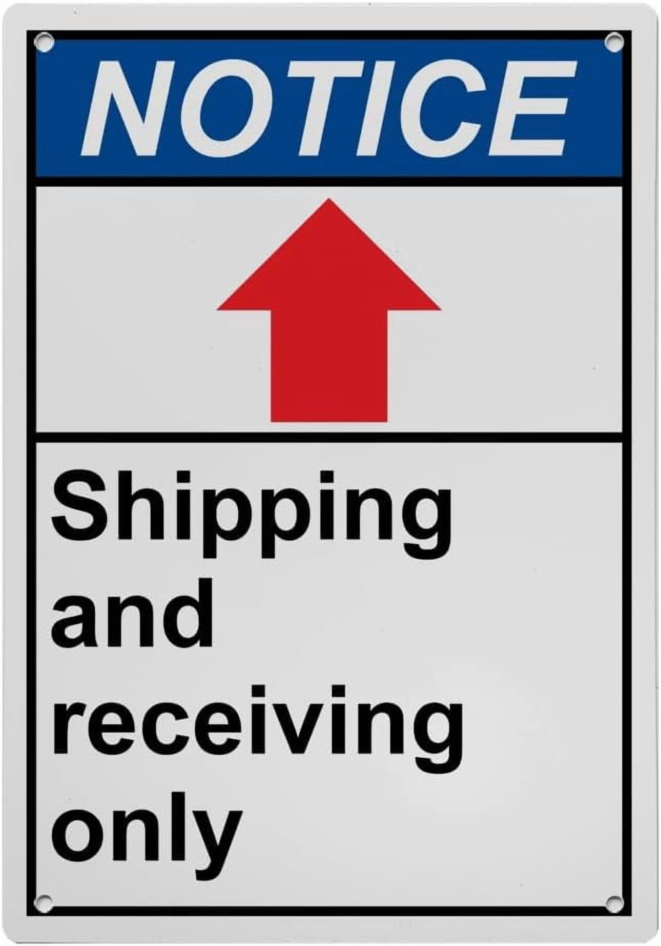Industrial ANSI Vertical Directional Sign - 8"x12" Weatherproof, UV ...