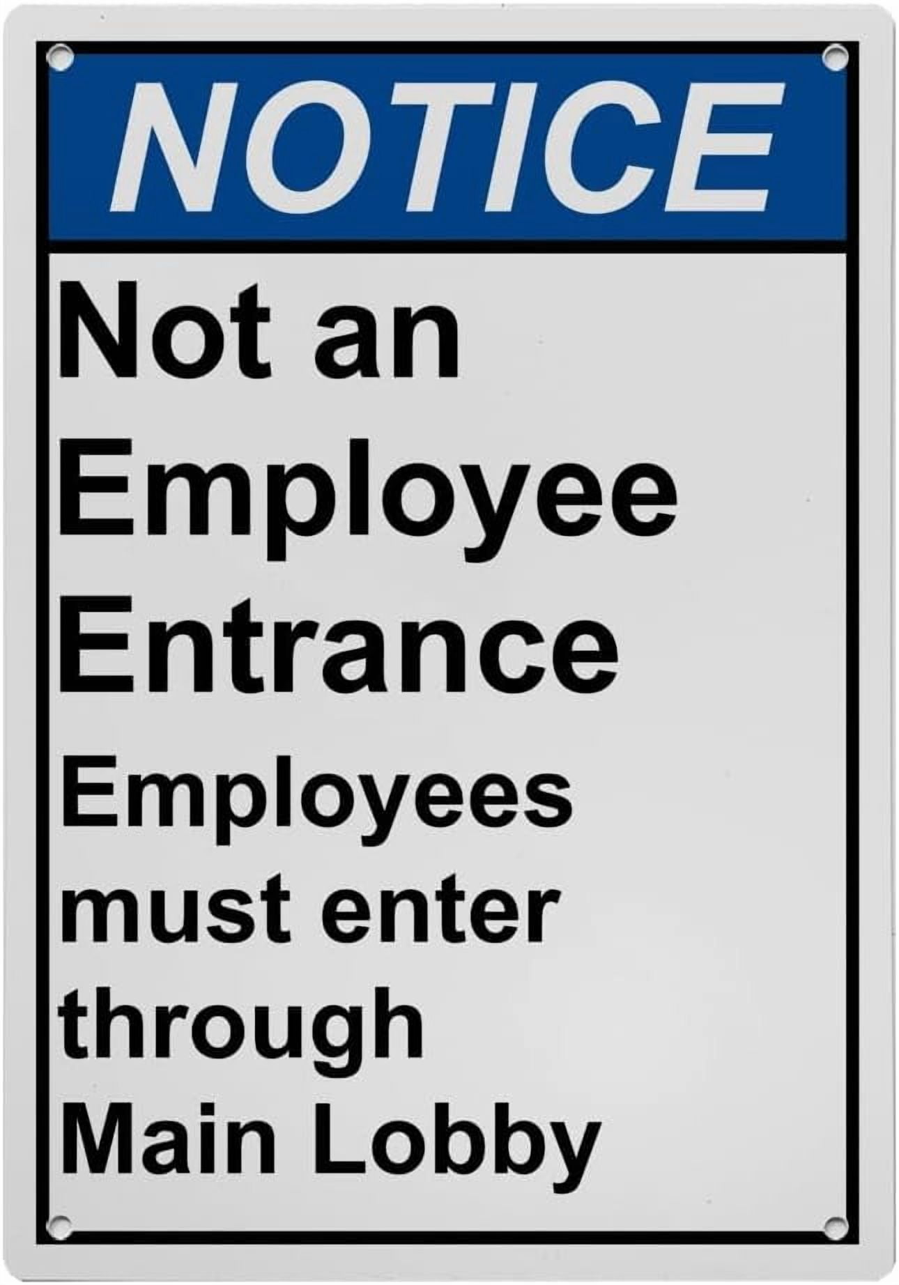 Industrial ANSI Vertical Do Not Enter Sign - 8"x12" Weatherproof, UV ...