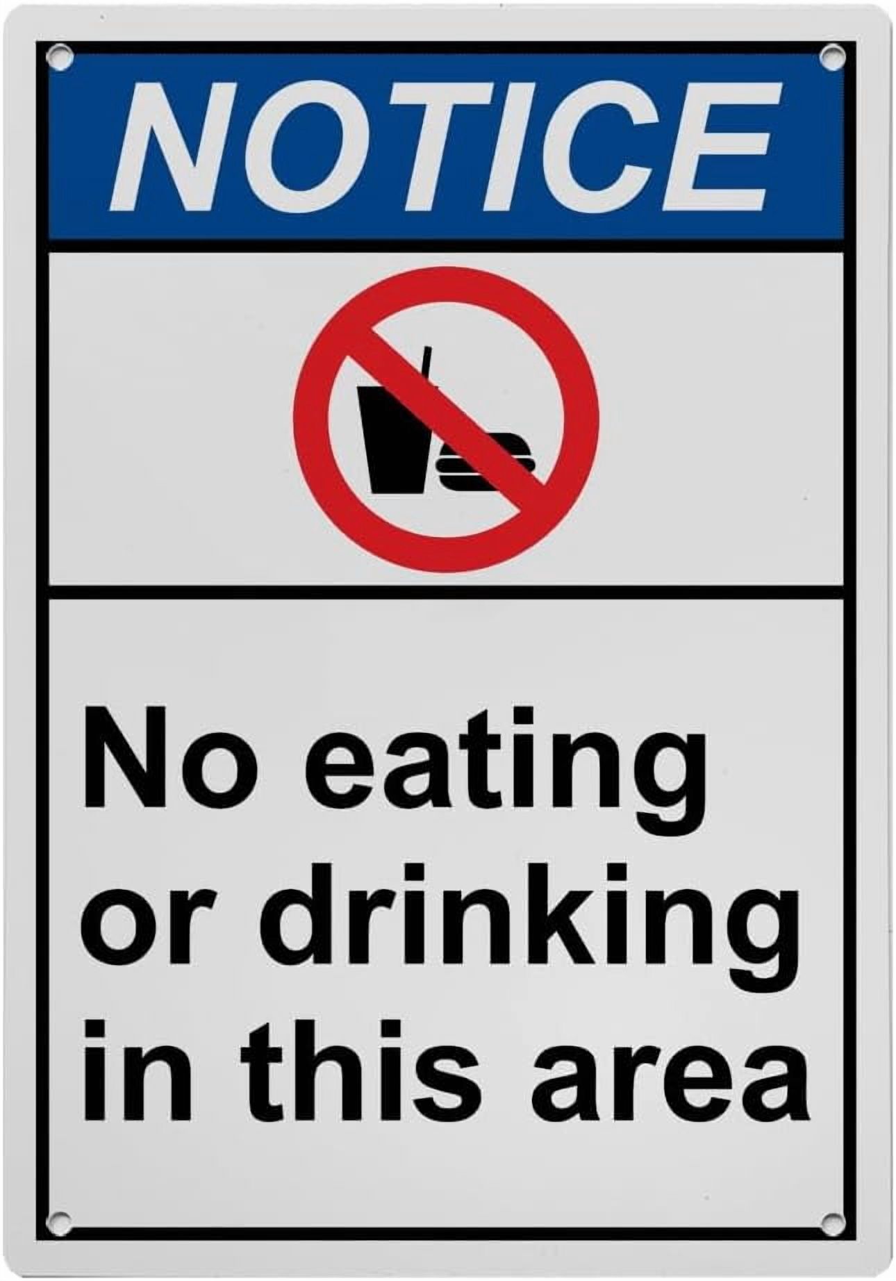 Industrial ANSI Vertical Drinking Water Warning Sign - 8"x12 ...