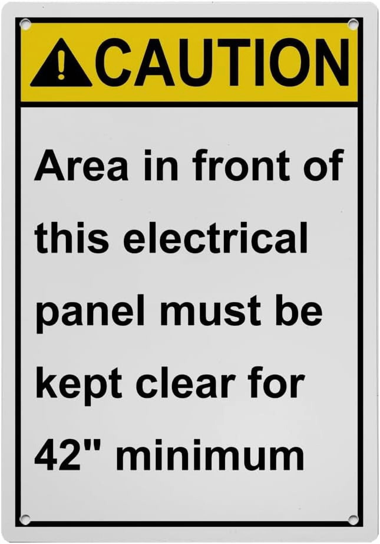 Industrial ANSI Vertical ESD Static Warning Sign - 8"x12" Weatherproof ...