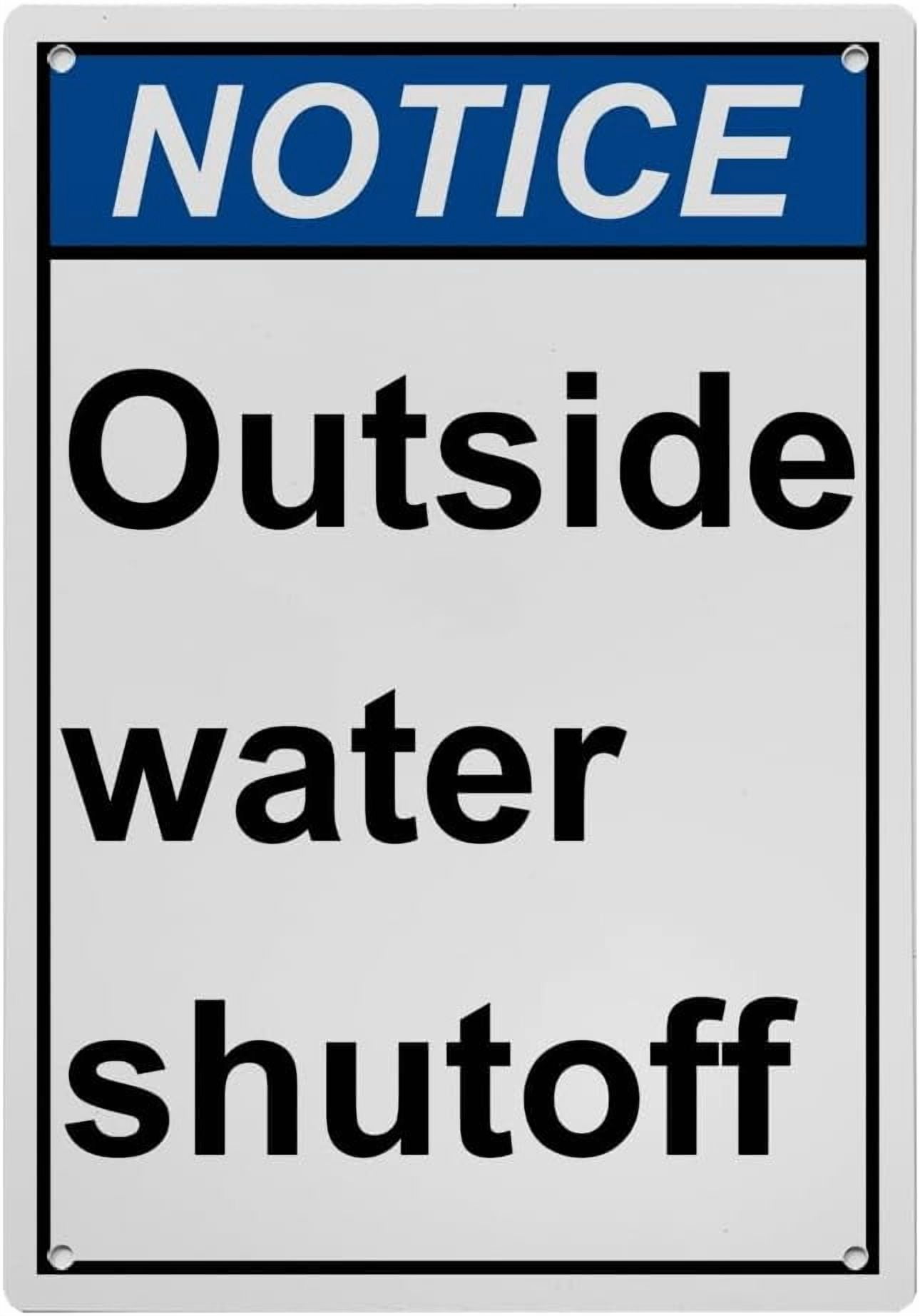 Industrial ANSI Vertical Emergency Shut Off Warning Sign - 8"x12 ...