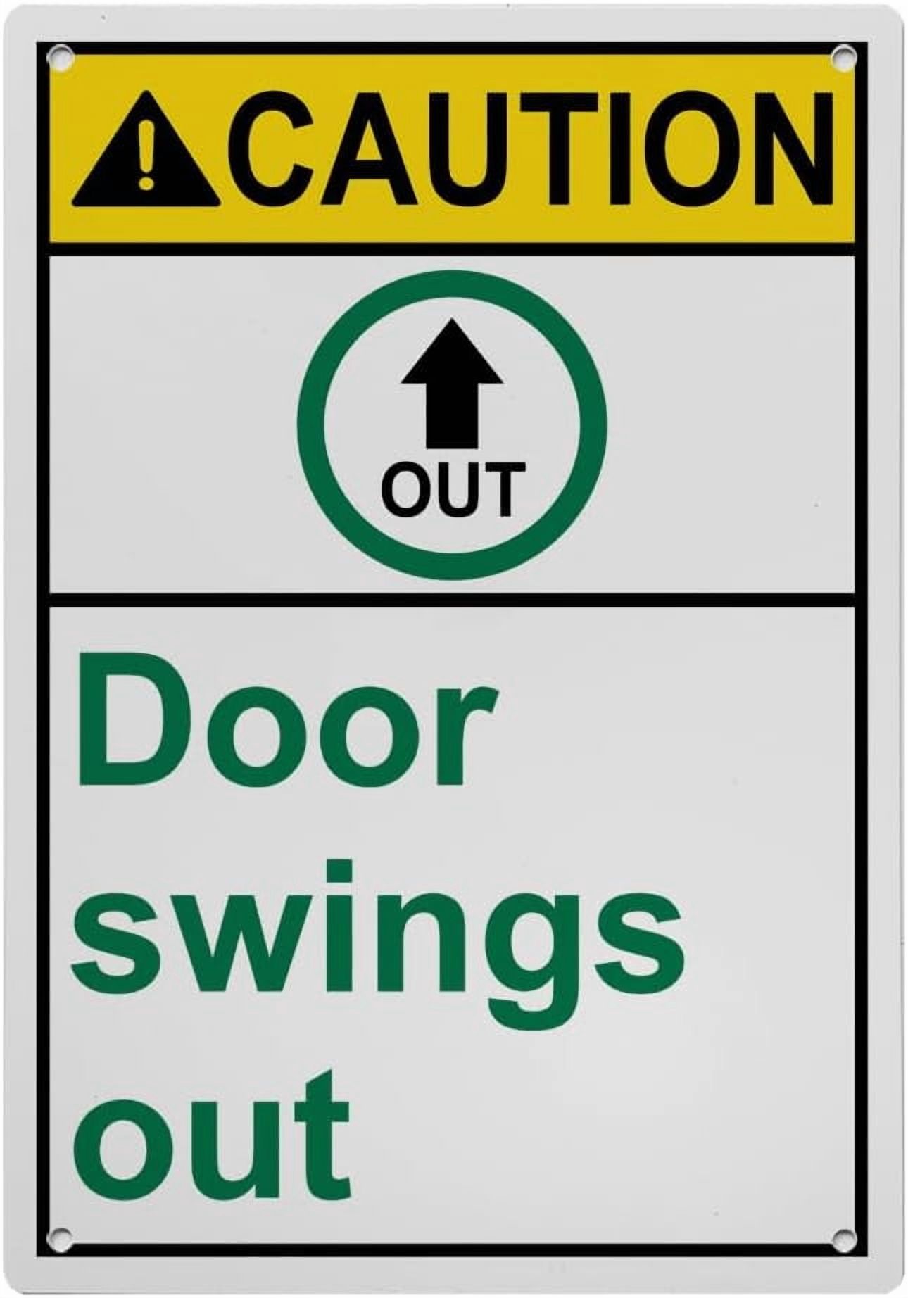 Industrial ANSI Vertical Exit Gates or Doors Sign - 8
