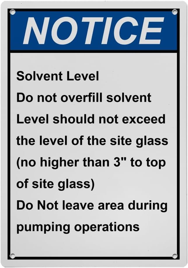 Industrial ANSI Vertical Hazardous Material Warning Sign #224 - 8"x12 ...