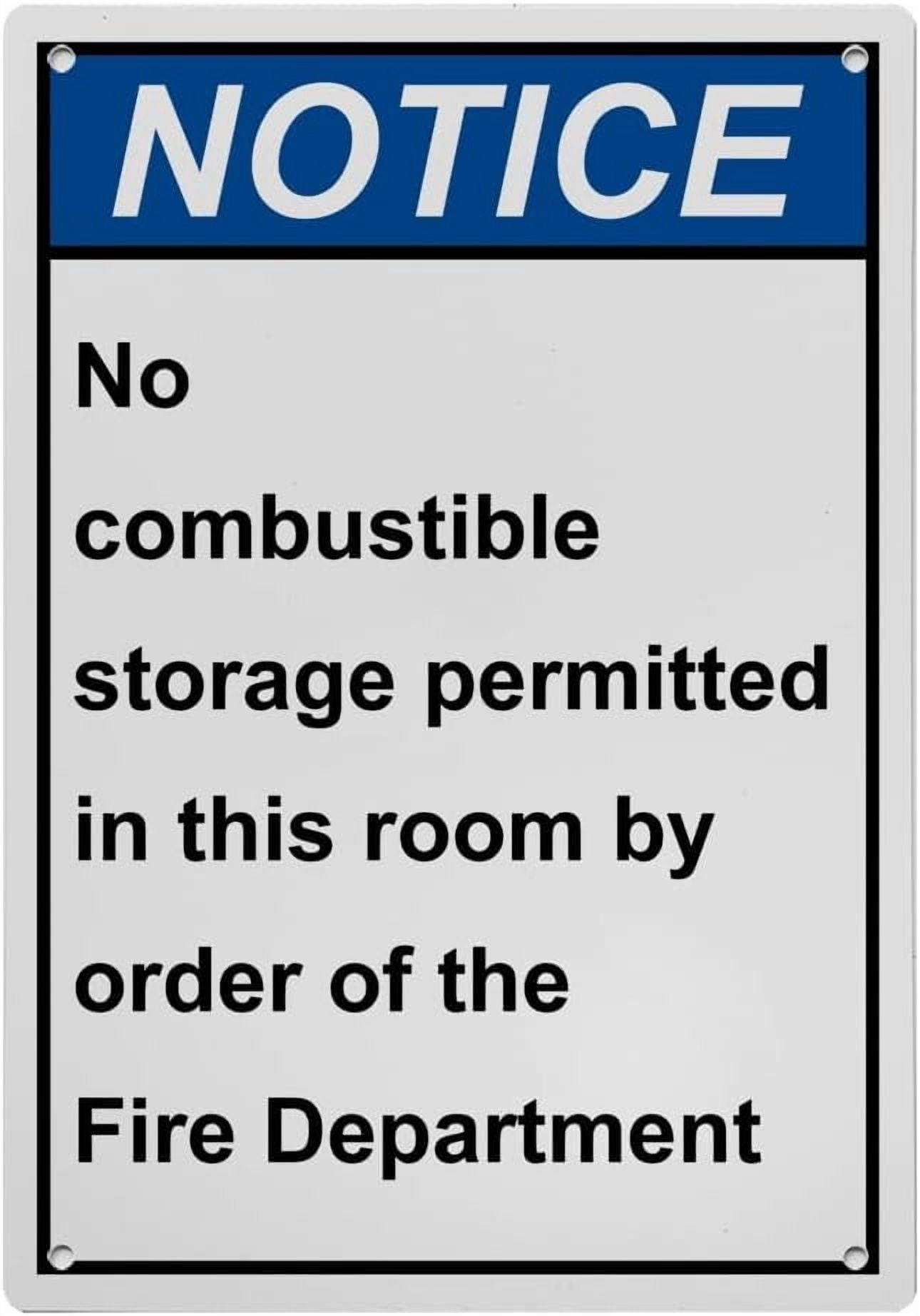 Industrial ANSI Vertical Hazardous Material Warning Sign - 8"x12" for ...