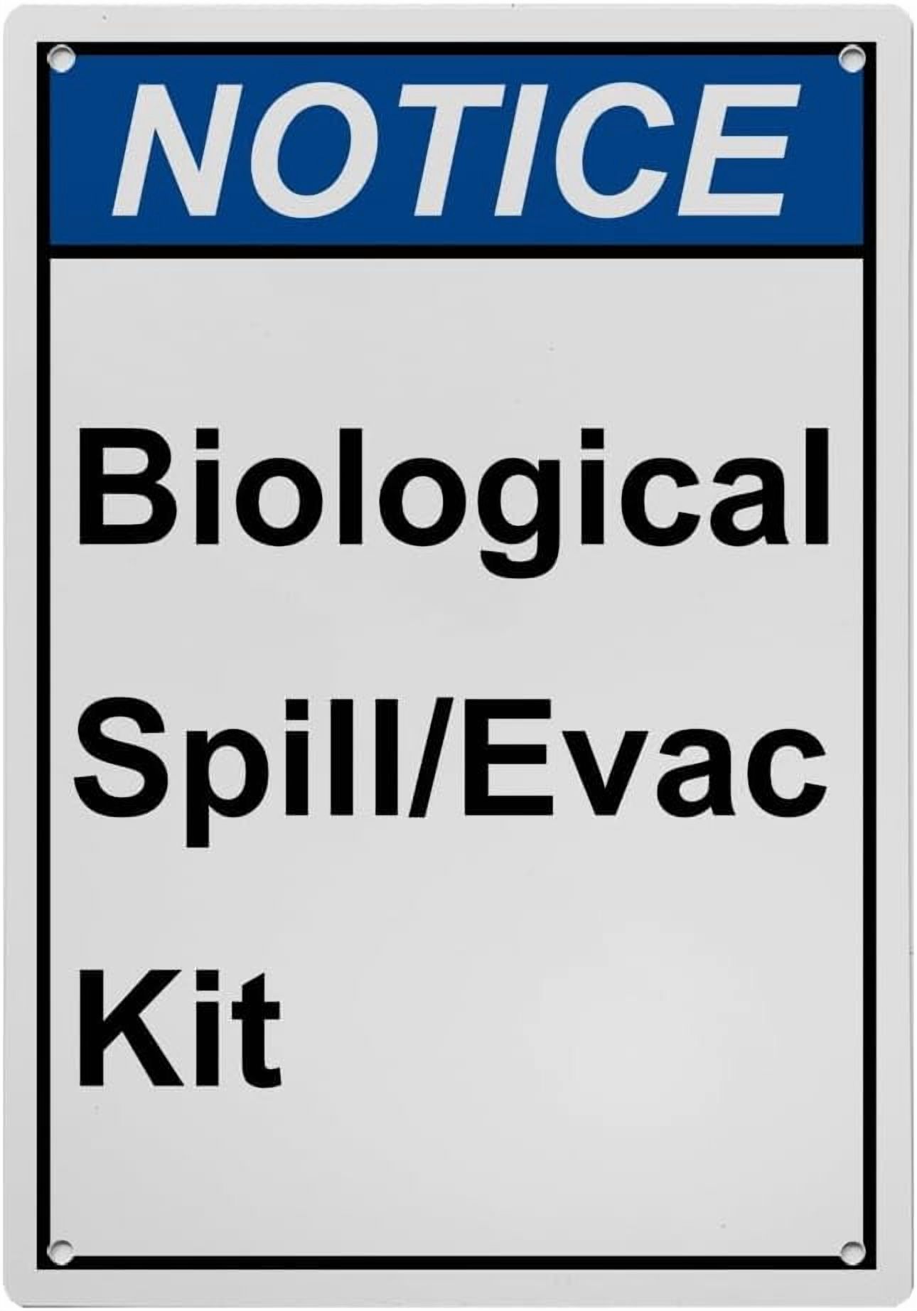 Industrial ANSI Vertical Hazardous Material Warning Sign - 8"x12 ...