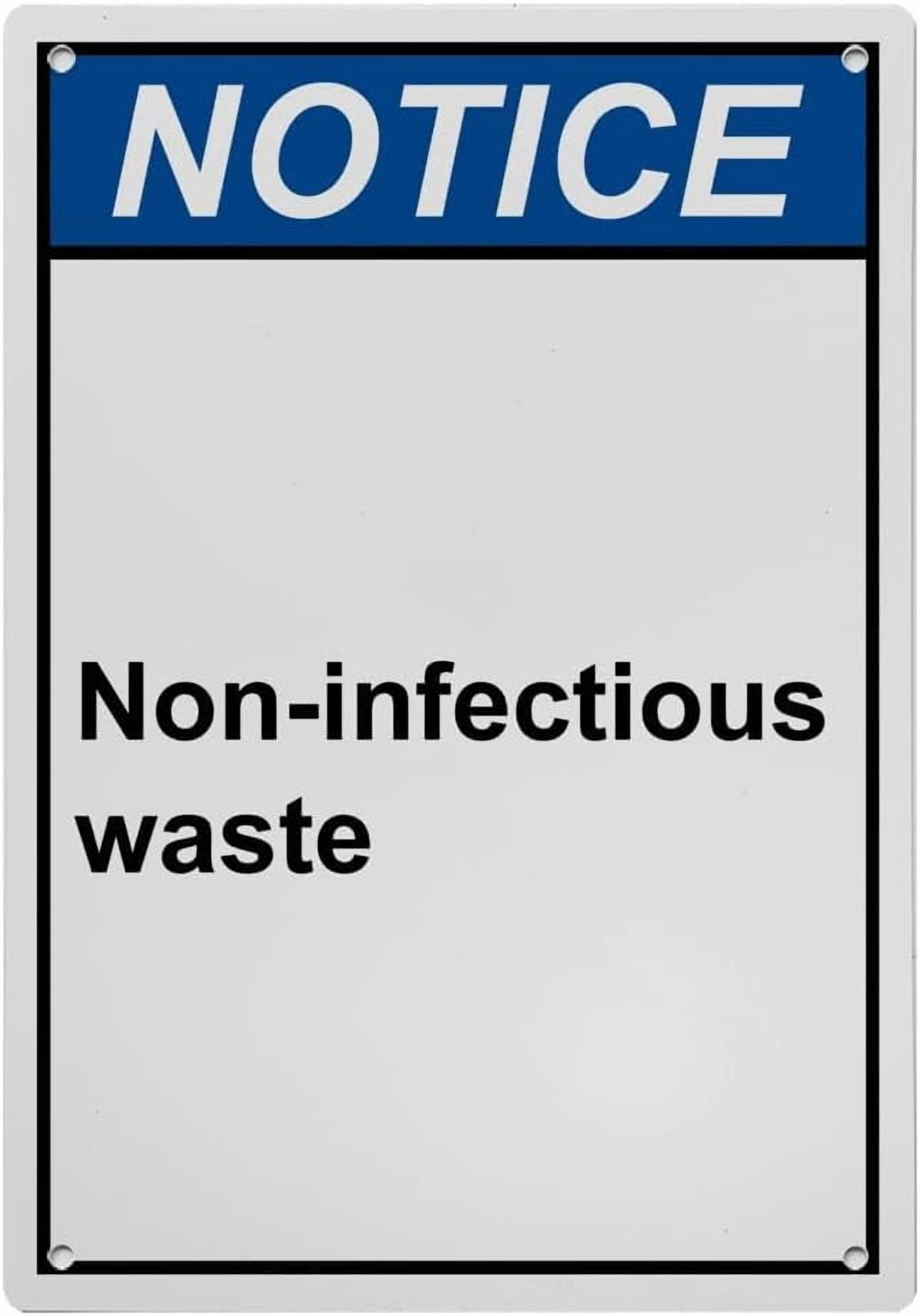 Industrial ANSI Vertical Hazardous Material Warning Sign - 8"x12 ...