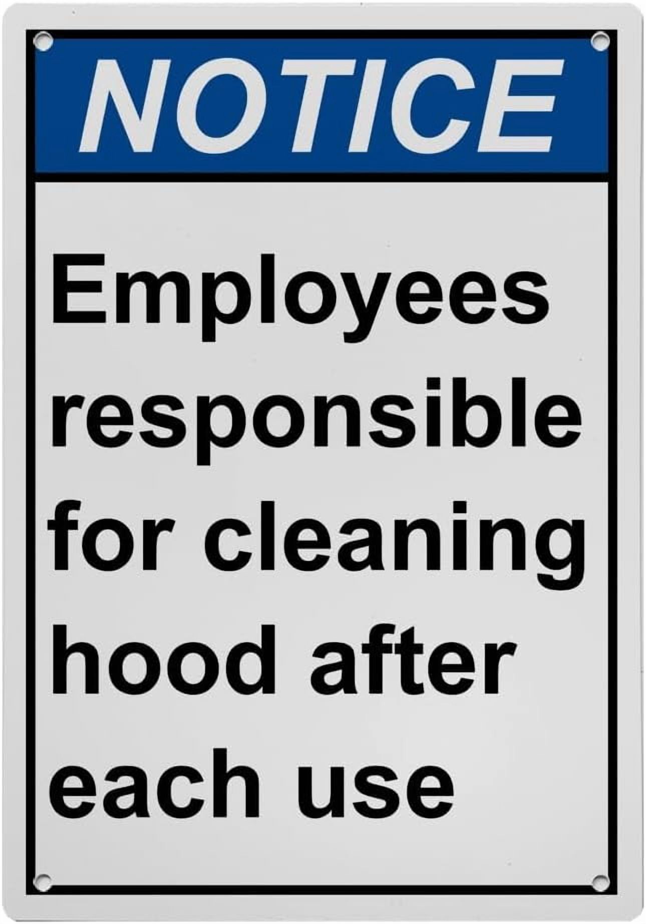 Industrial ANSI Vertical Housekeeping Sign - 8"x12" Weatherproof, UV ...