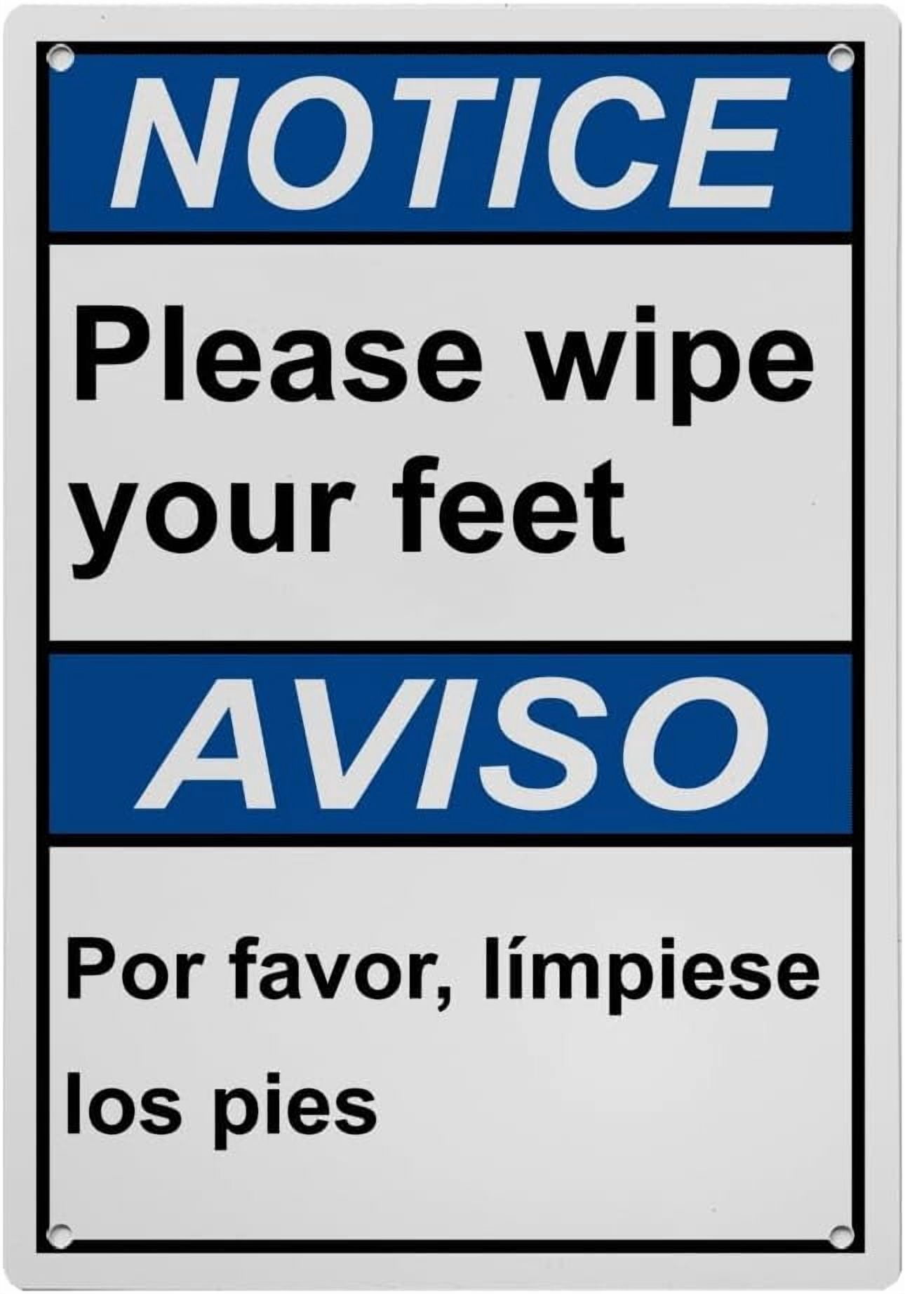 Industrial ANSI Vertical Housekeeping Sign - 8"x12" Weatherproof UV ...