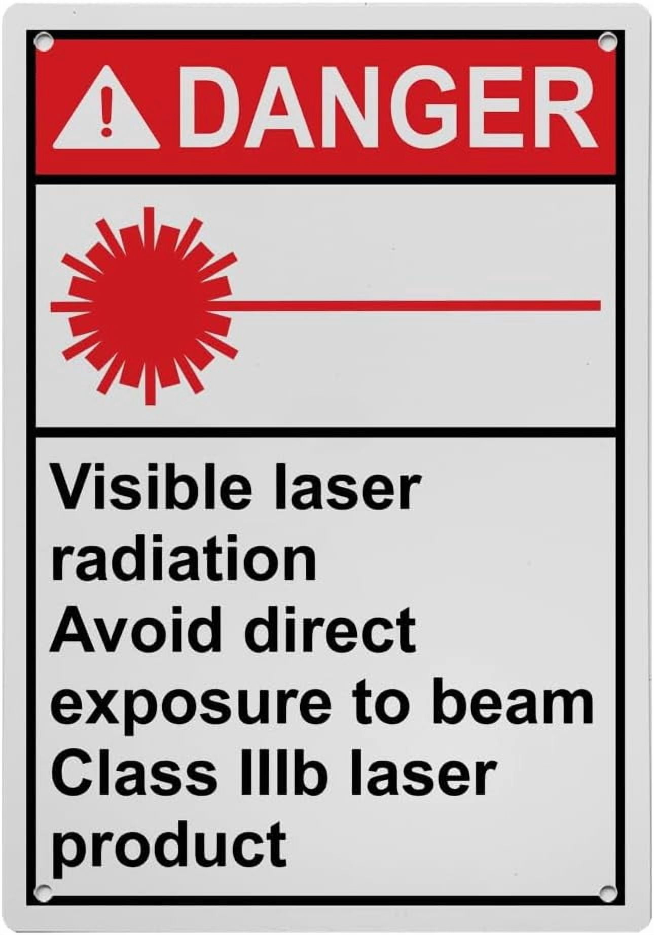 Industrial ANSI Vertical Laser Sign - 8"x12" Weatherproof UV Resistant ...