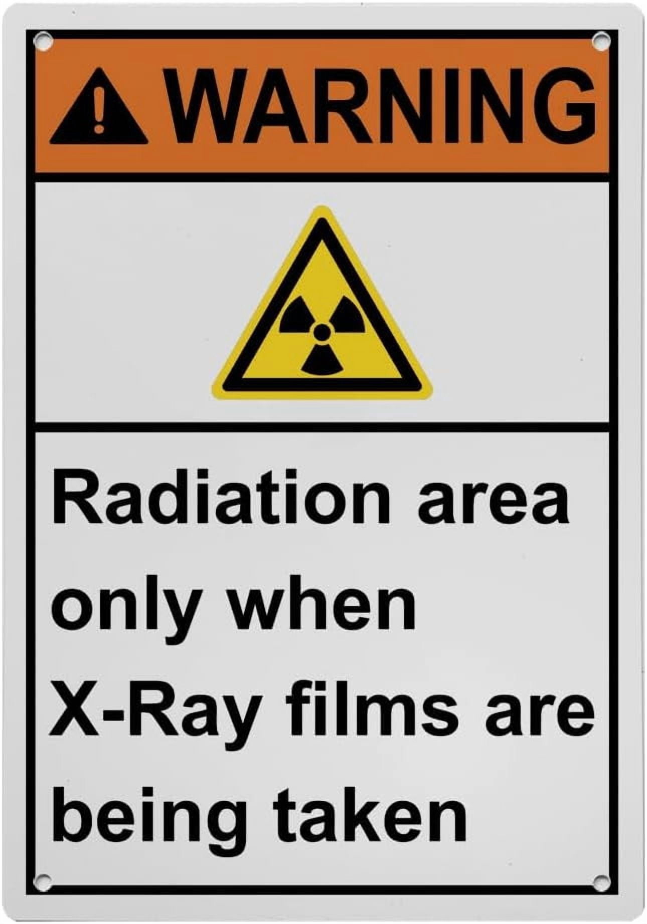 Industrial ANSI Vertical MRI X Ray Microwave Warning Sign - 8"x12 ...