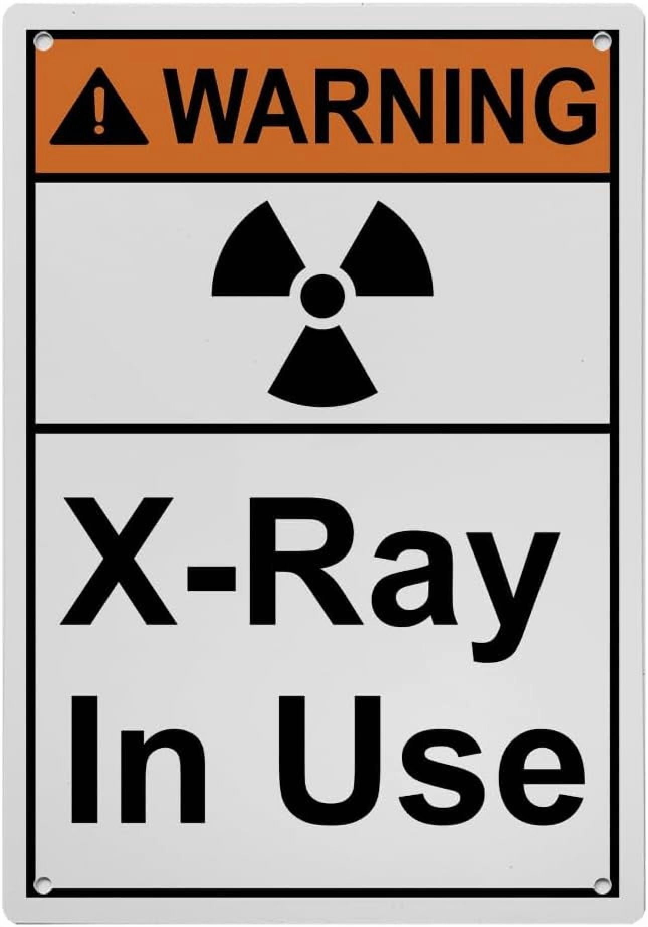 Industrial ANSI Vertical MRI X Ray Microwave Warning Sign - 8"x12 ...