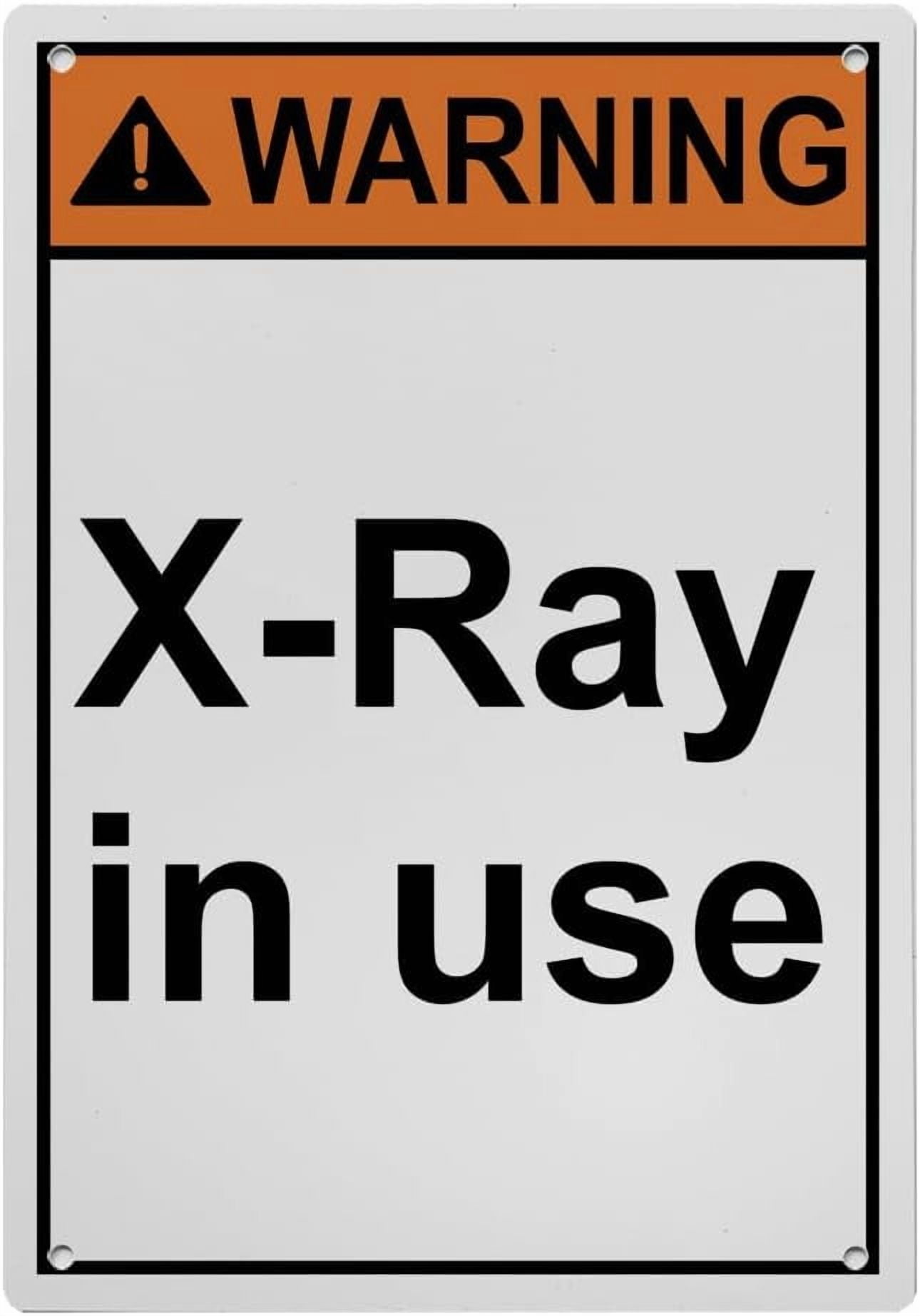 Industrial ANSI Vertical MRI X Ray Microwave Warning Sign - 8"x12 ...