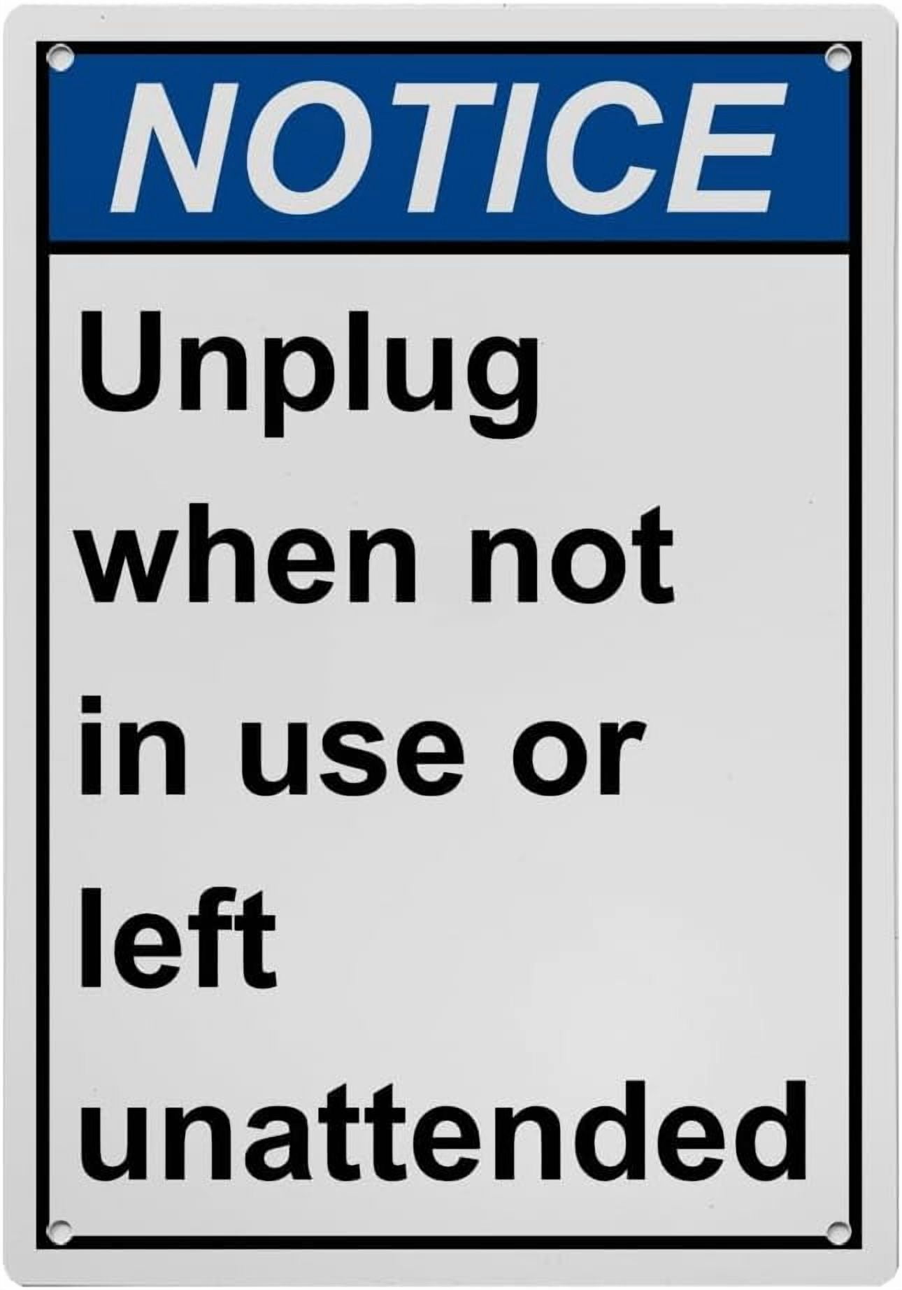 Industrial ANSI Vertical Machine Safety Sign - 8"x12" Weatherproof UV ...