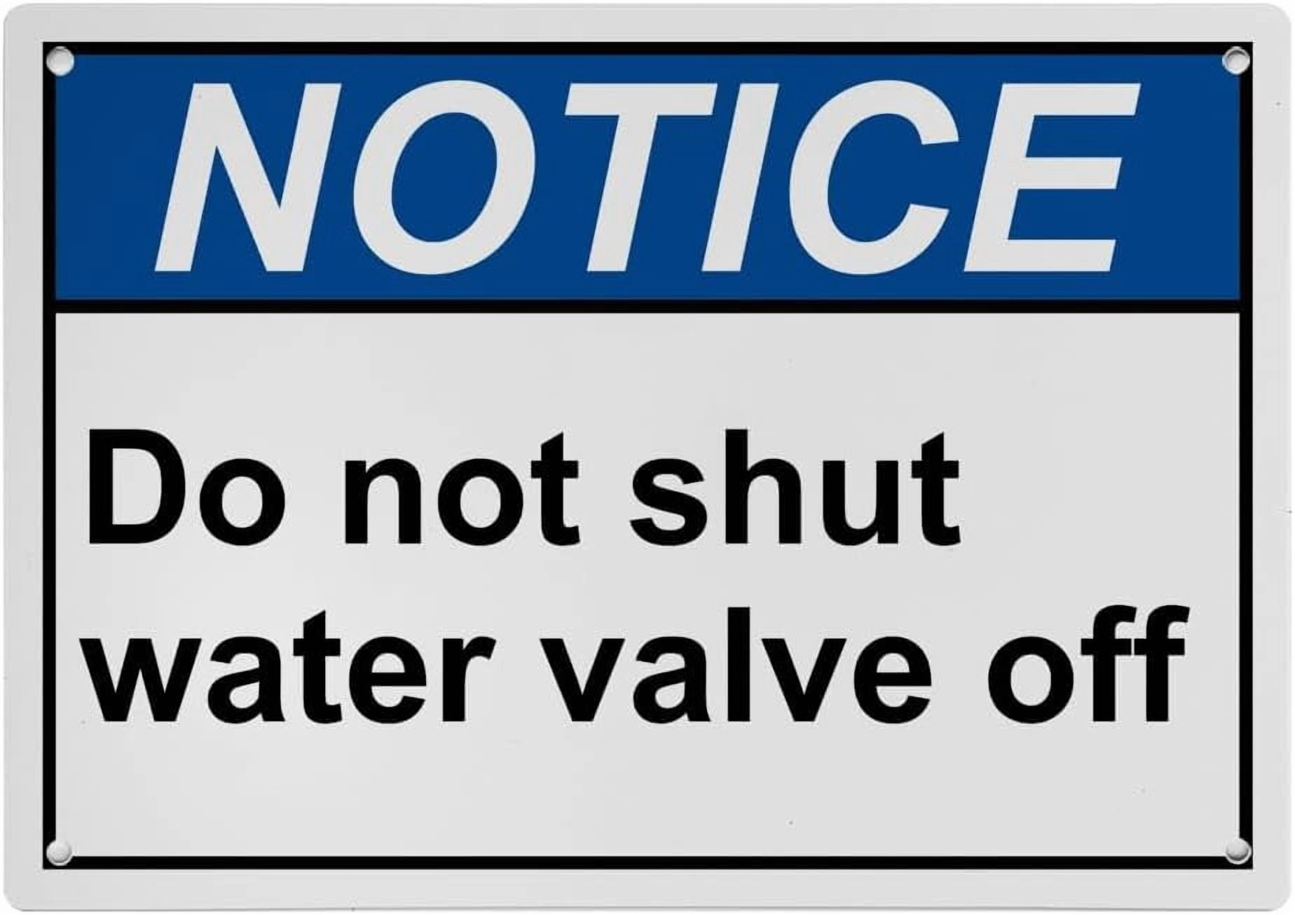 Industrial ANSI Water Warning Sign - 8"x12" Weatherproof, UV Resistant ...