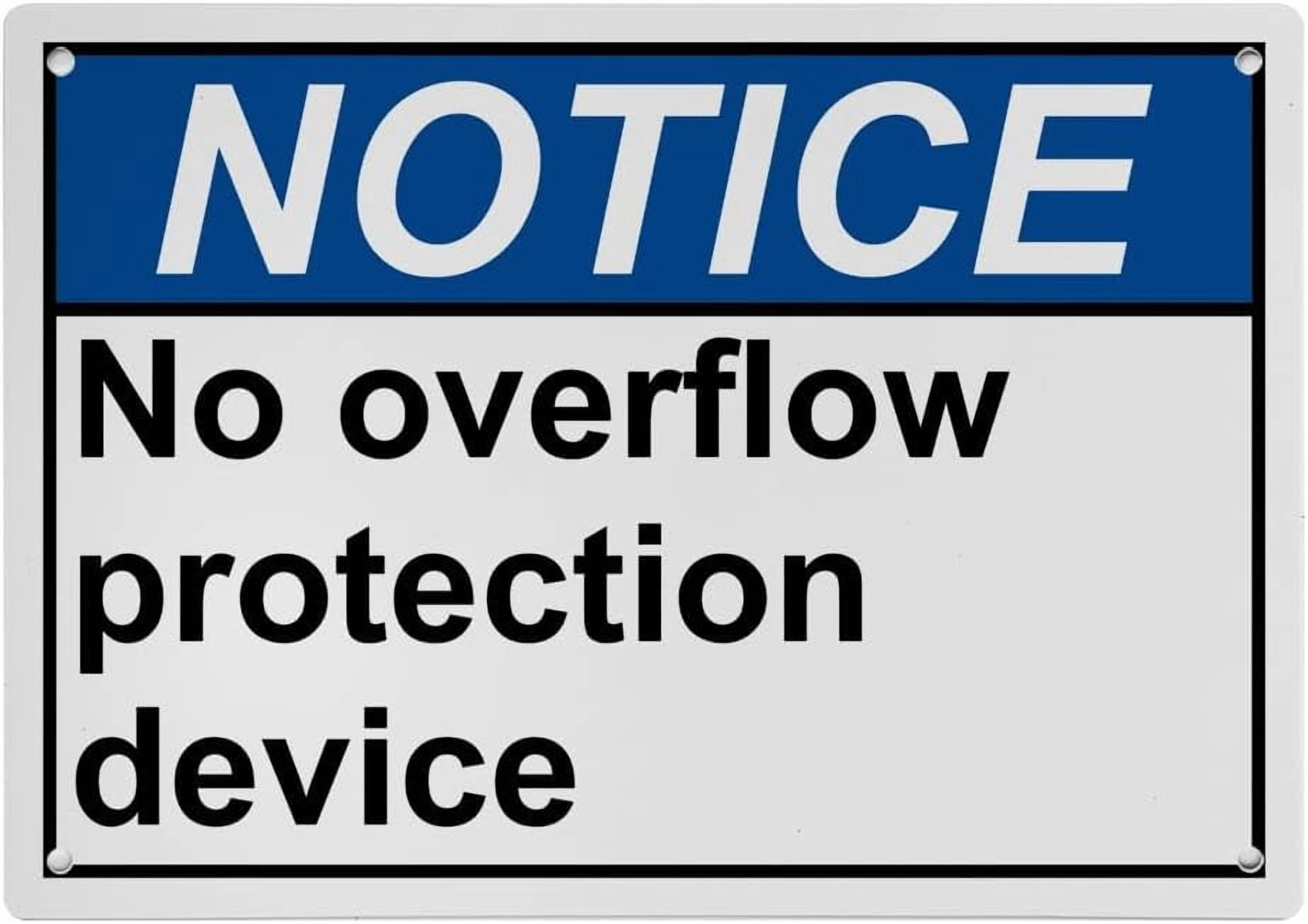 Industrial ANSI Water Warning Sign - 8"x12" Weatherproof, UV Resistant ...