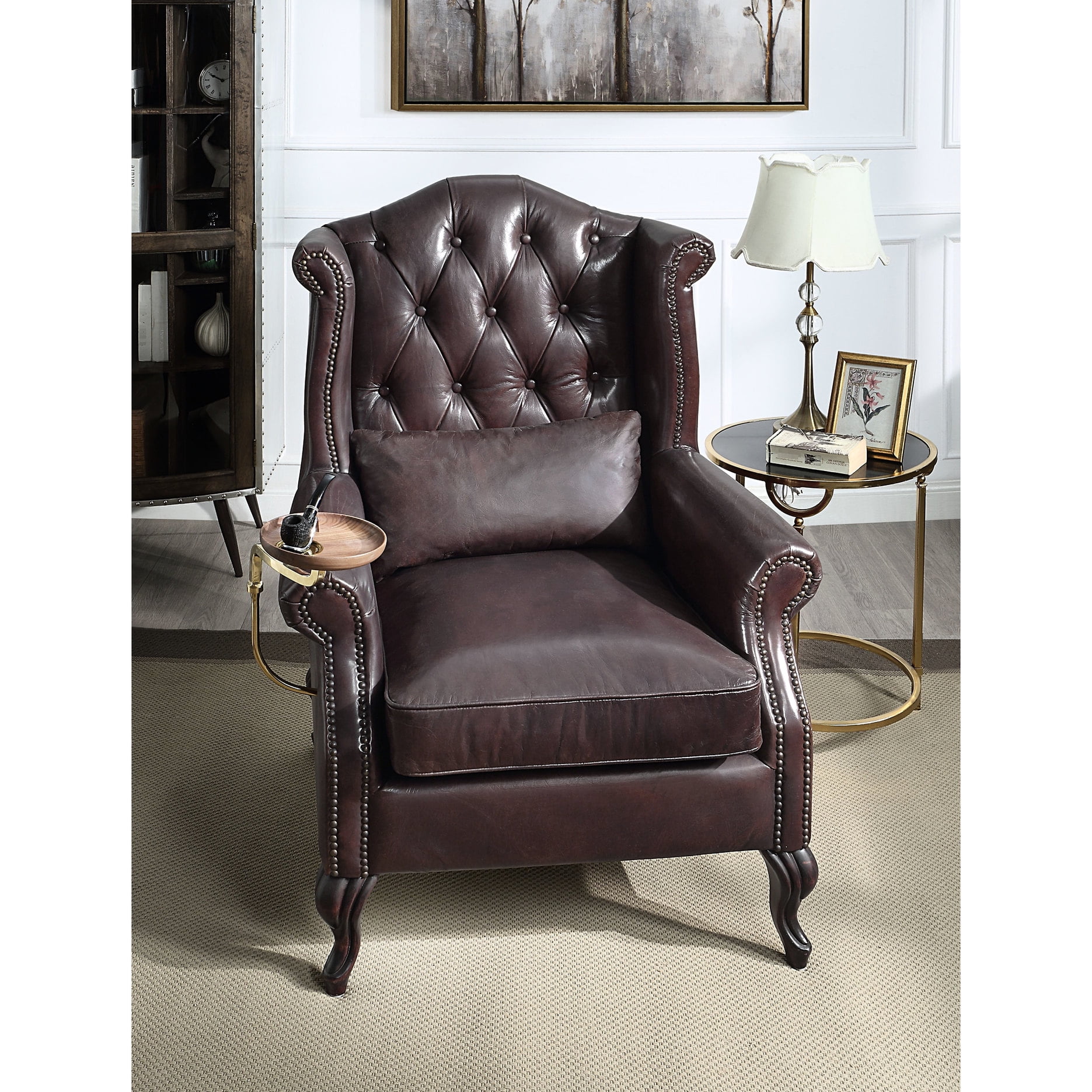 Industrial Accent Chair, Foam Filler - Ensure Comfortable Seating ...