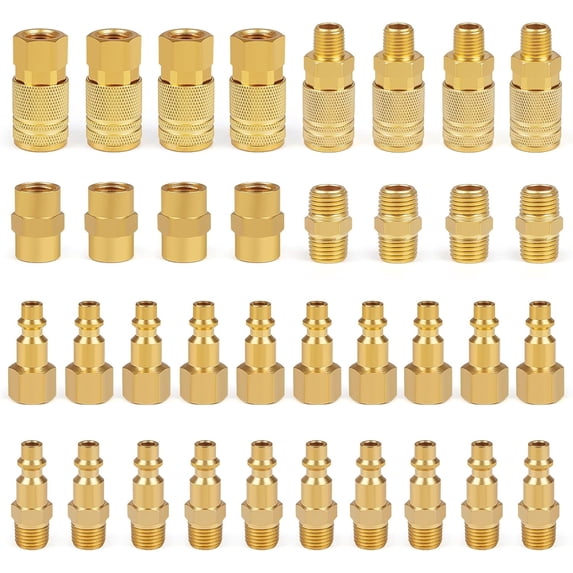 Industrial Air Coupling,1/4" NPT Plug and Air Hose Coulper,and FNPT ...