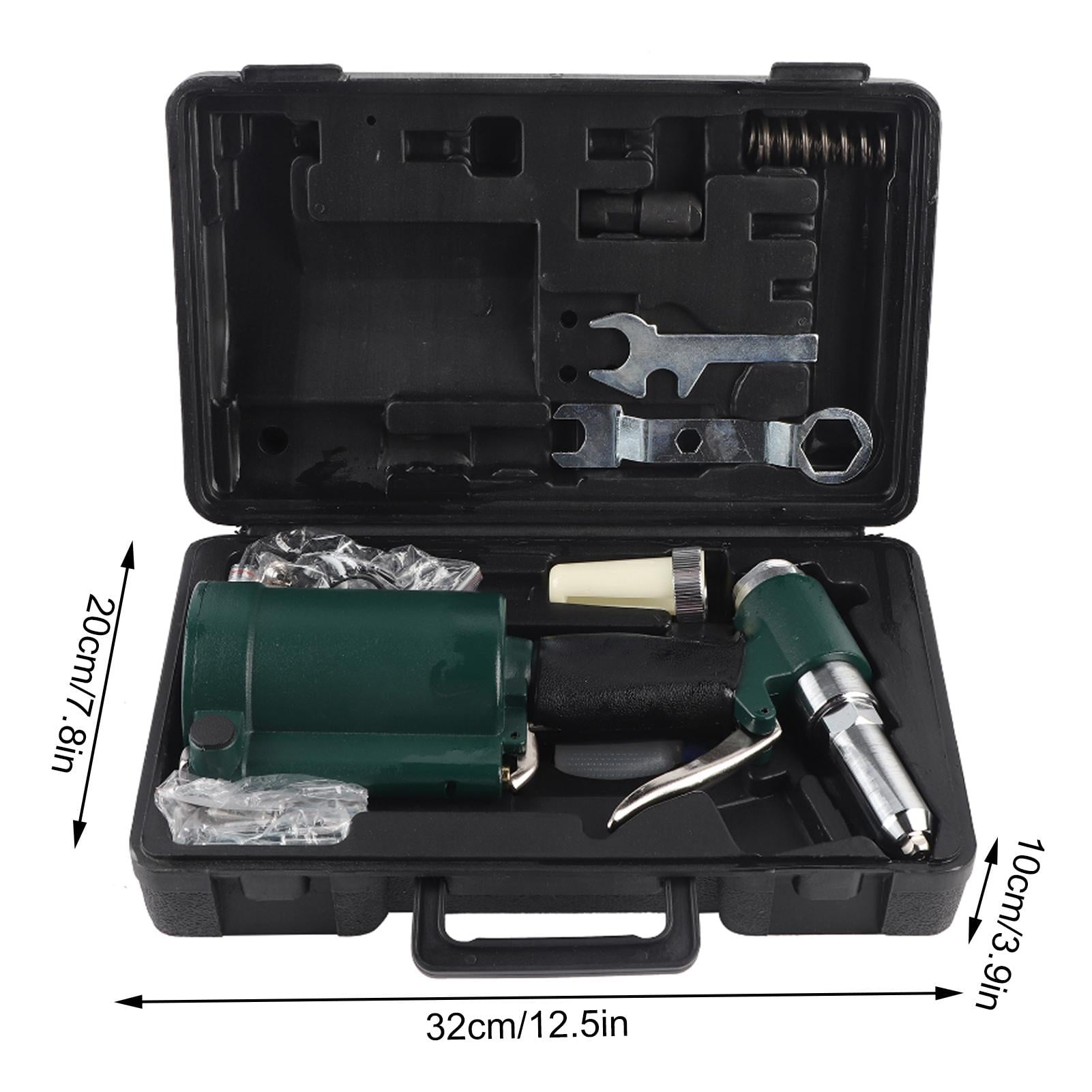 Industrial Air Hydraulic Rivet Gun Pneumatic Riveter Kit Set 2.4-4.8mm ...