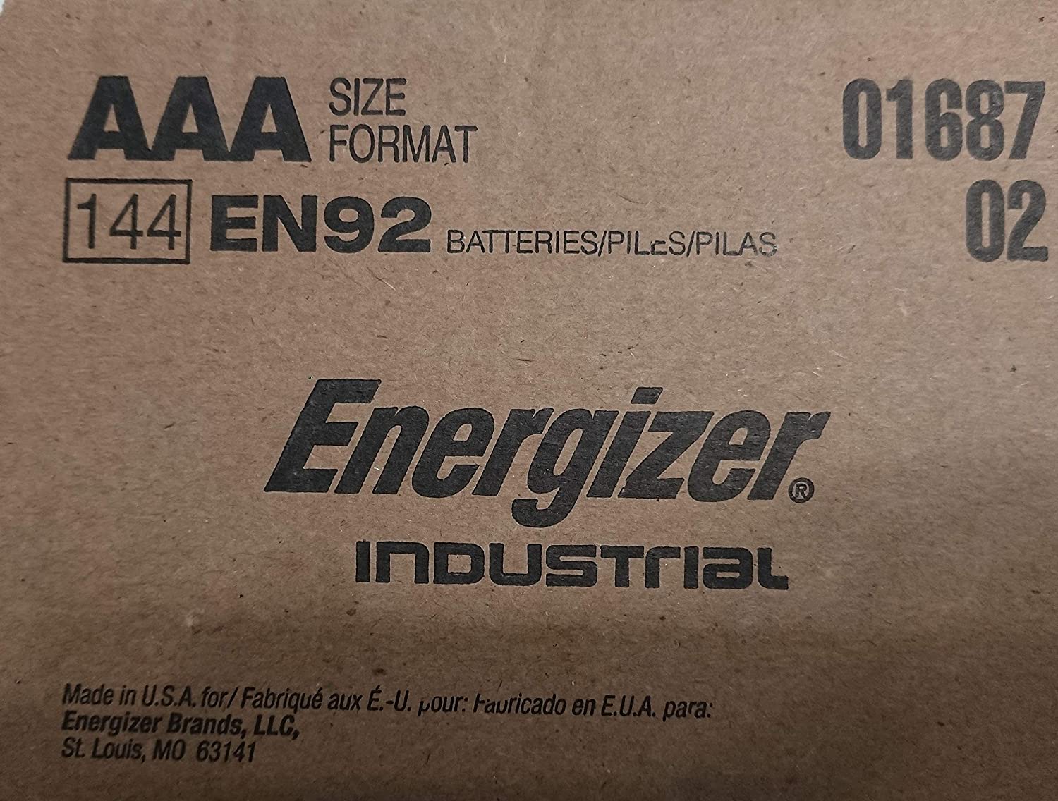 Industrial Alkaline Bid Battery, AAA, 1.5-Volt - Walmart.com