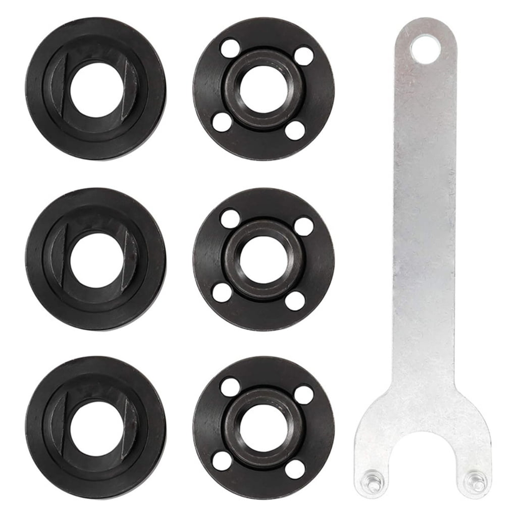 Industrial Angled Grinder Accessories Set 7PCS Flange Nuts Wrench ...