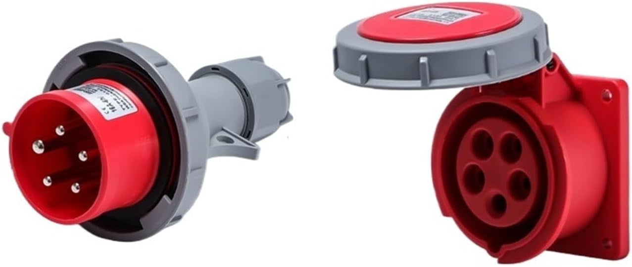 Industrial Aviation Plug and Socket Set Coupler 16a32a Male and Female ...