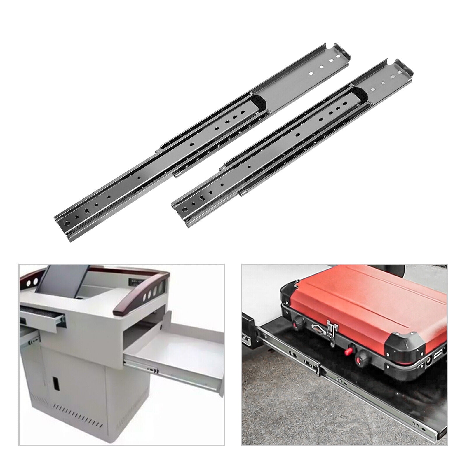 Industrial Ball Bearing Drawer Slides Side Mount Full Extension Durable ...