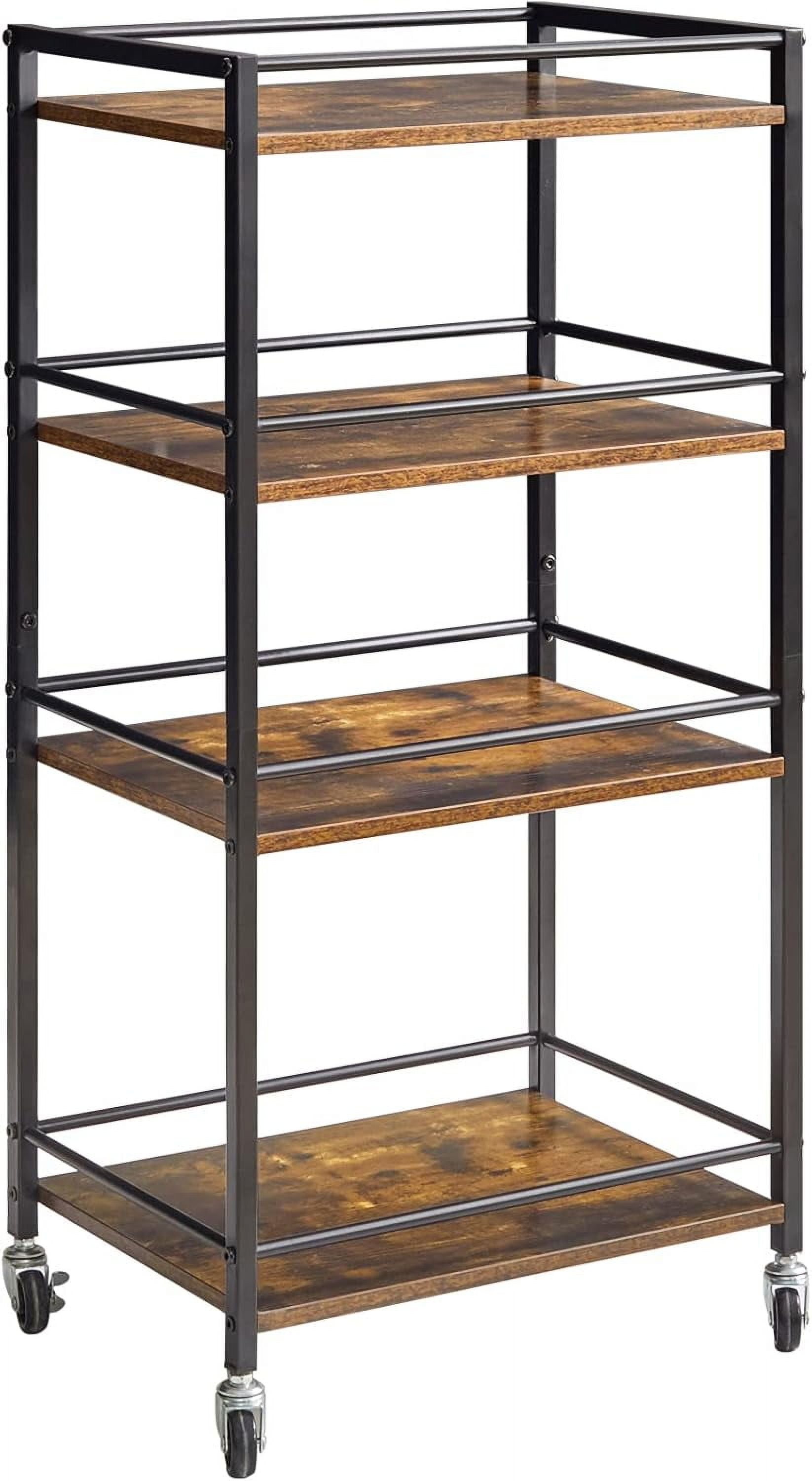 Industrial Bar Carts, Kitchen Storage Serving Cart, Mobile Kitchen ...
