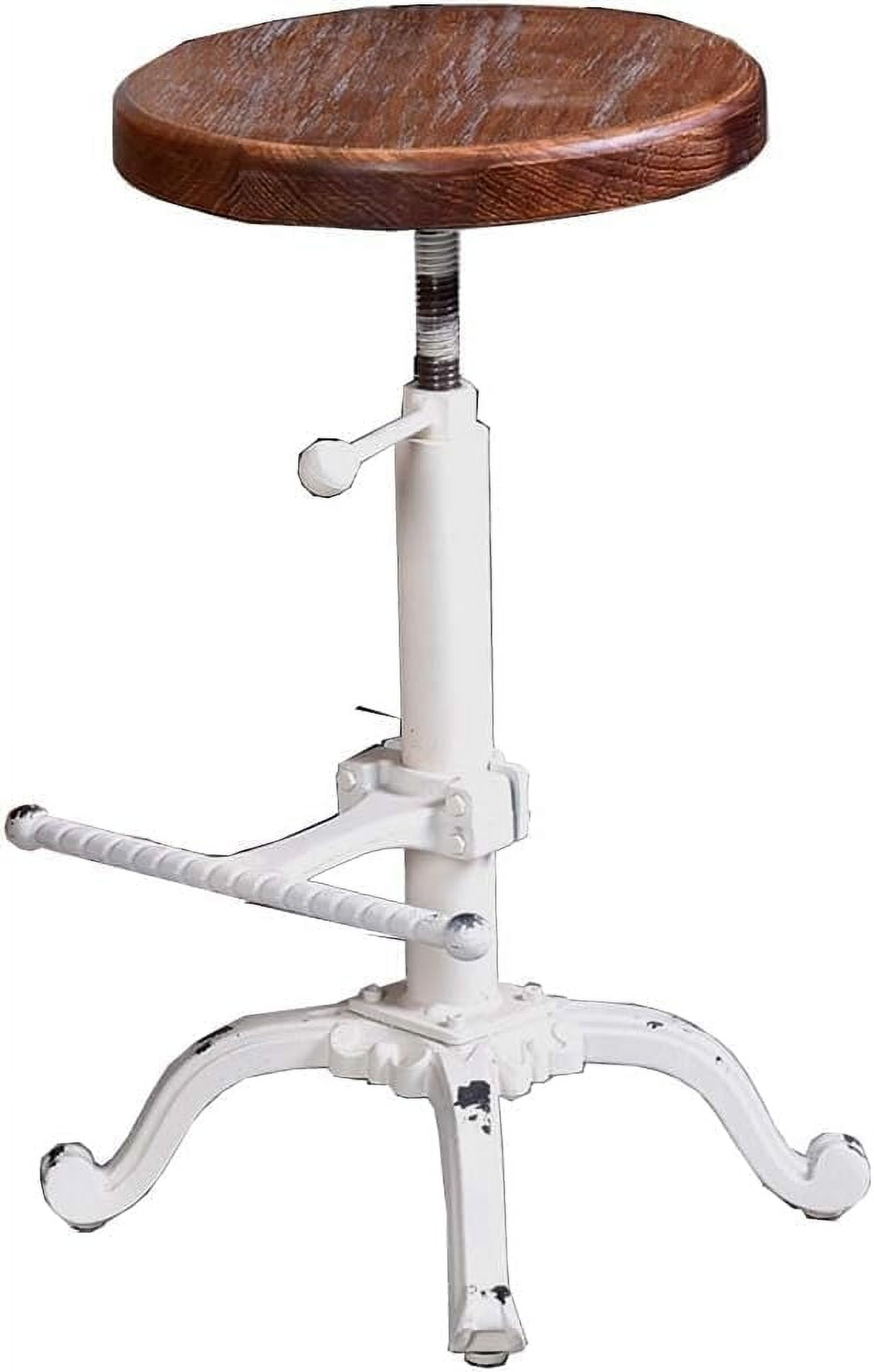 Industrial Bar Stool 21-27inch Counter Height Adjustable Rustic Kitchen ...