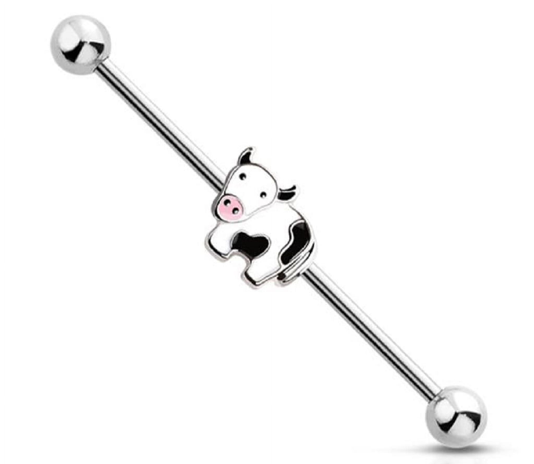 Industrial Barbell 316L Surgical Steel Bar farm animal cow - Walmart.com
