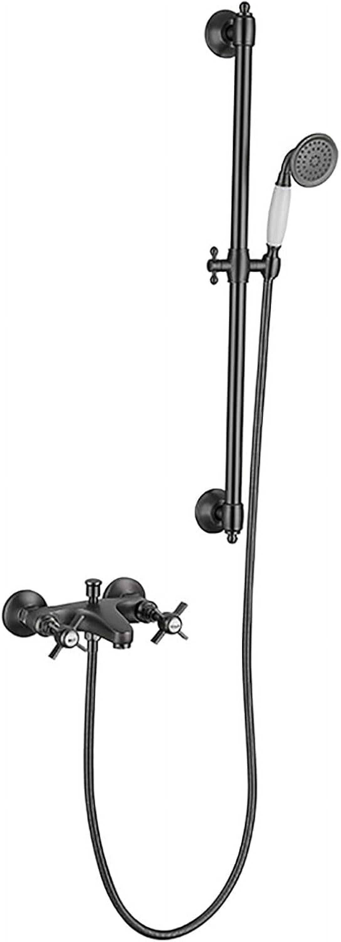 Industrial Bathtub Faucet with Handheld Shower Tub Filler Faucet Wall ...