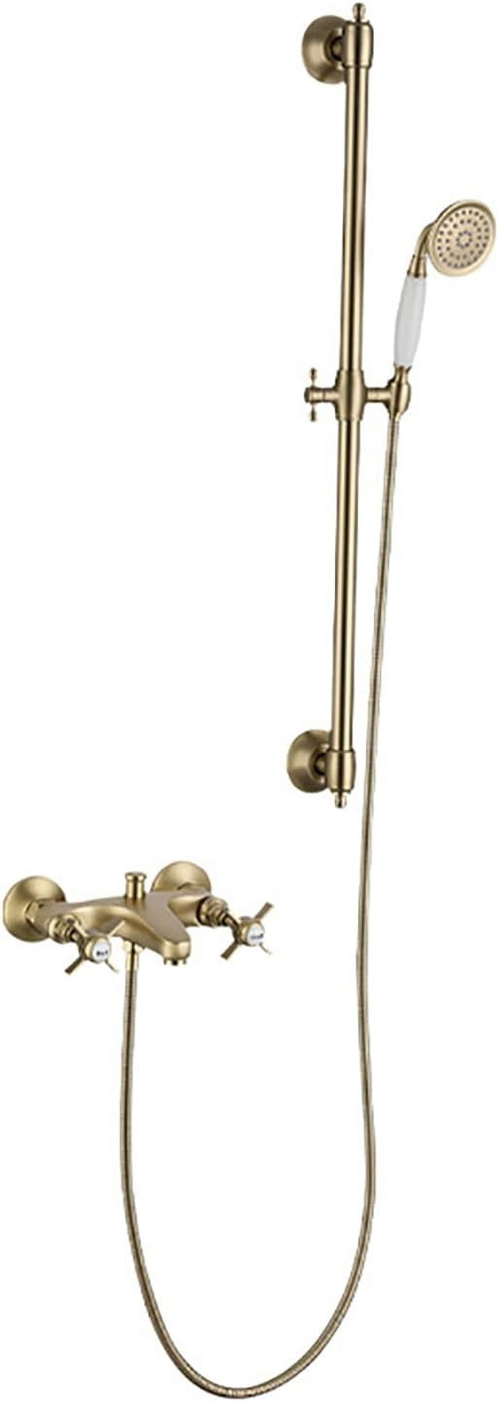 Industrial Bathtub Faucet with Handheld Shower Tub Filler Faucet Wall ...