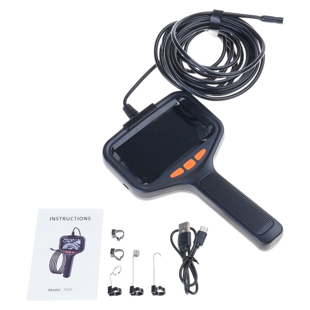 Industrial Borescope 8mm probes 1080P Camera 4.3 Inch Screen Inspection ...