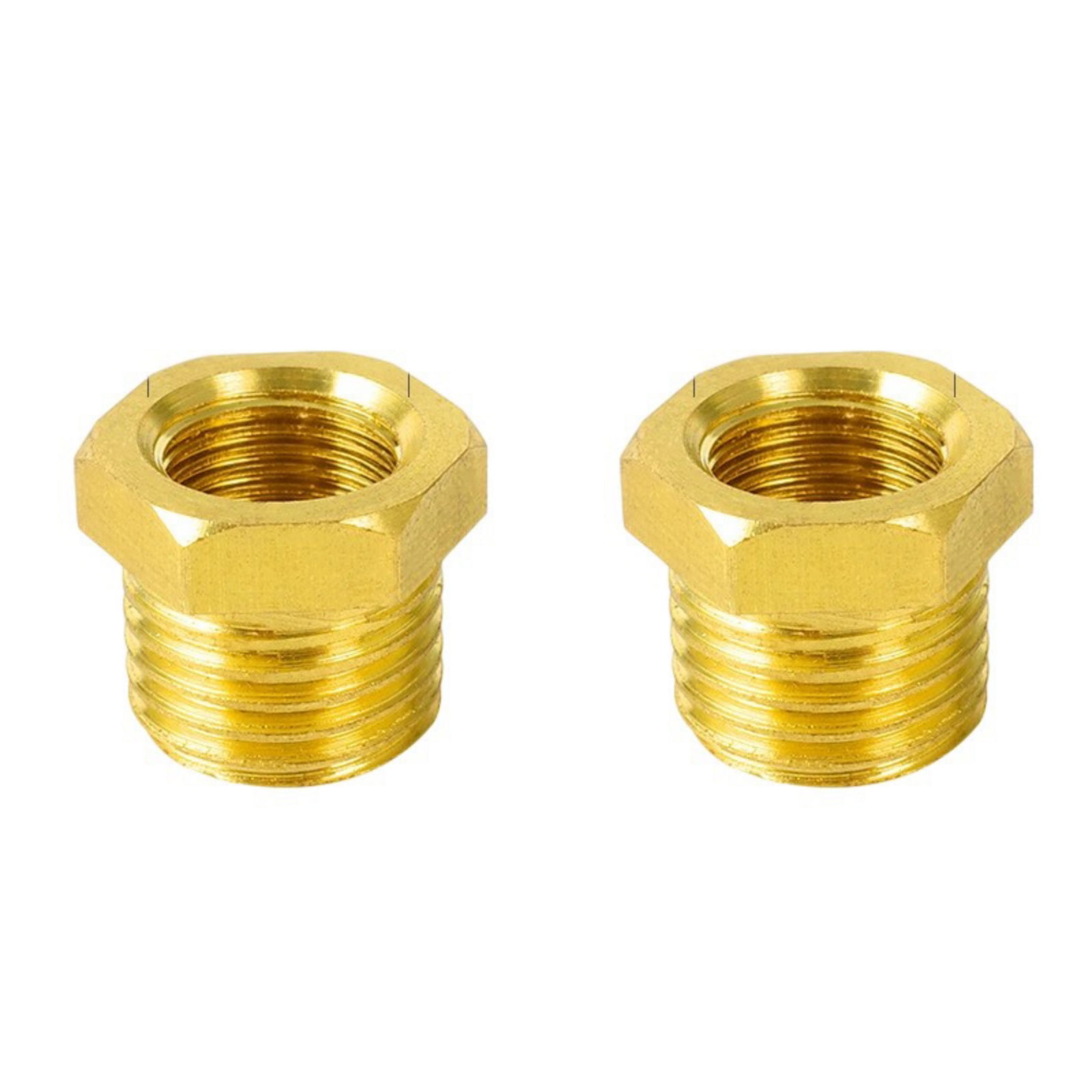 Industrial Brass Air Adapter Hexagonal Socket Threaded Pipe Fitting ...