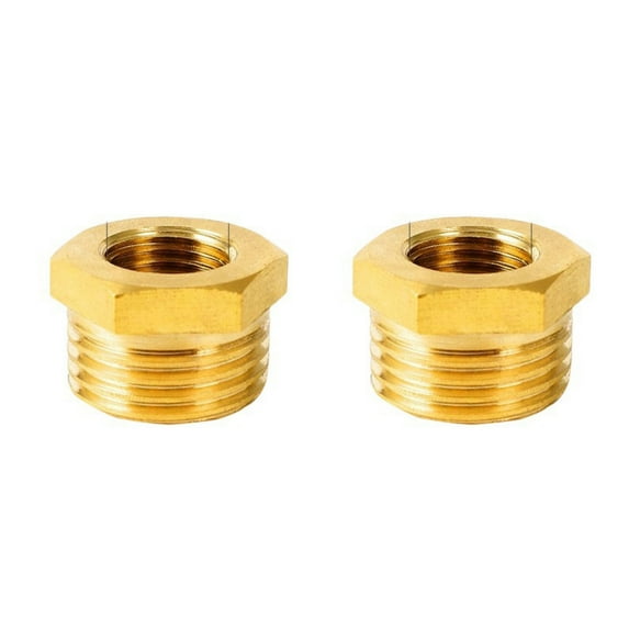 Industrial Brass Air Adapter Hexagonal Socket Threaded Pipe Fitting ...