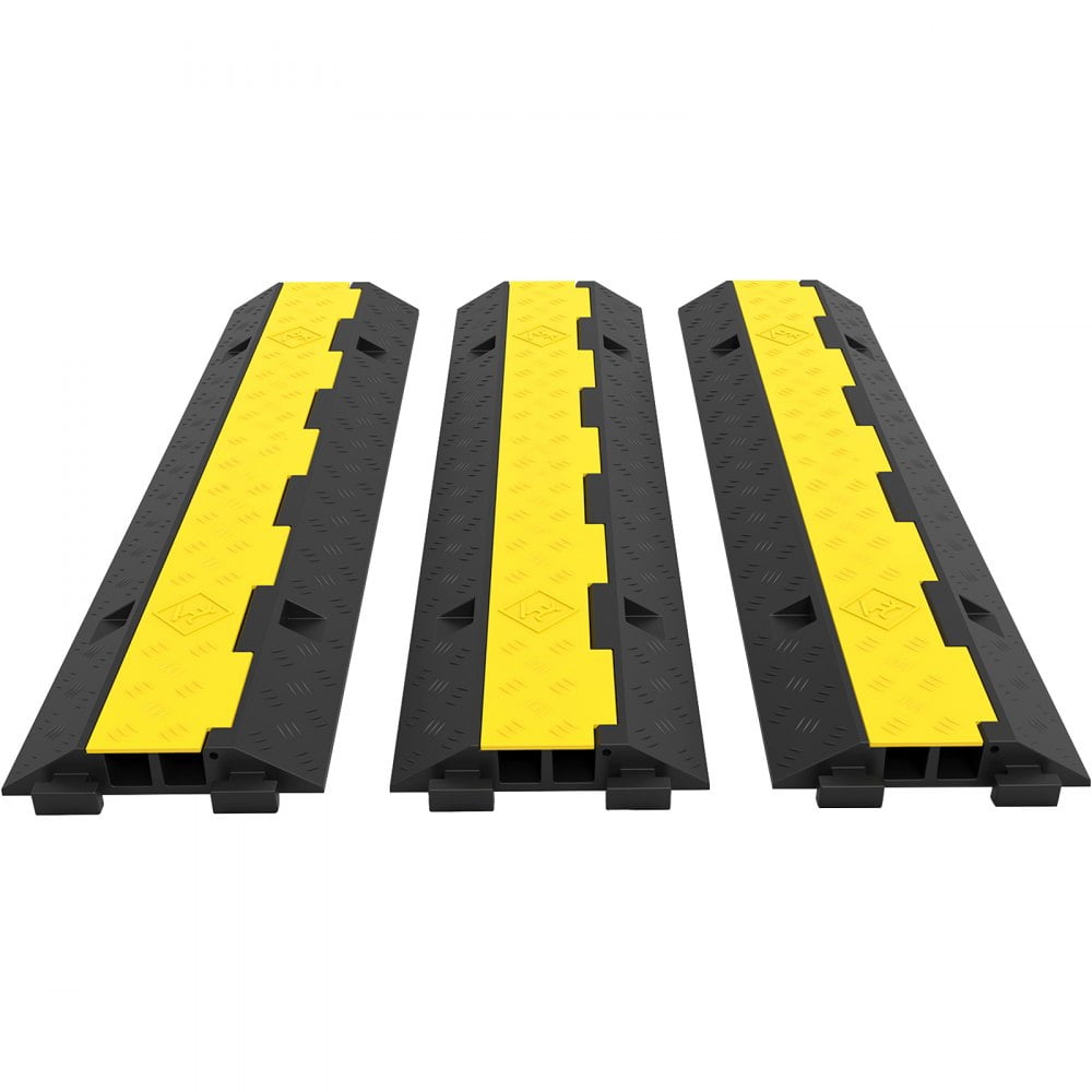 Industrial Cable Ramp Set | 3-Pack | 2-Channel, 11,000 lbs Load ...