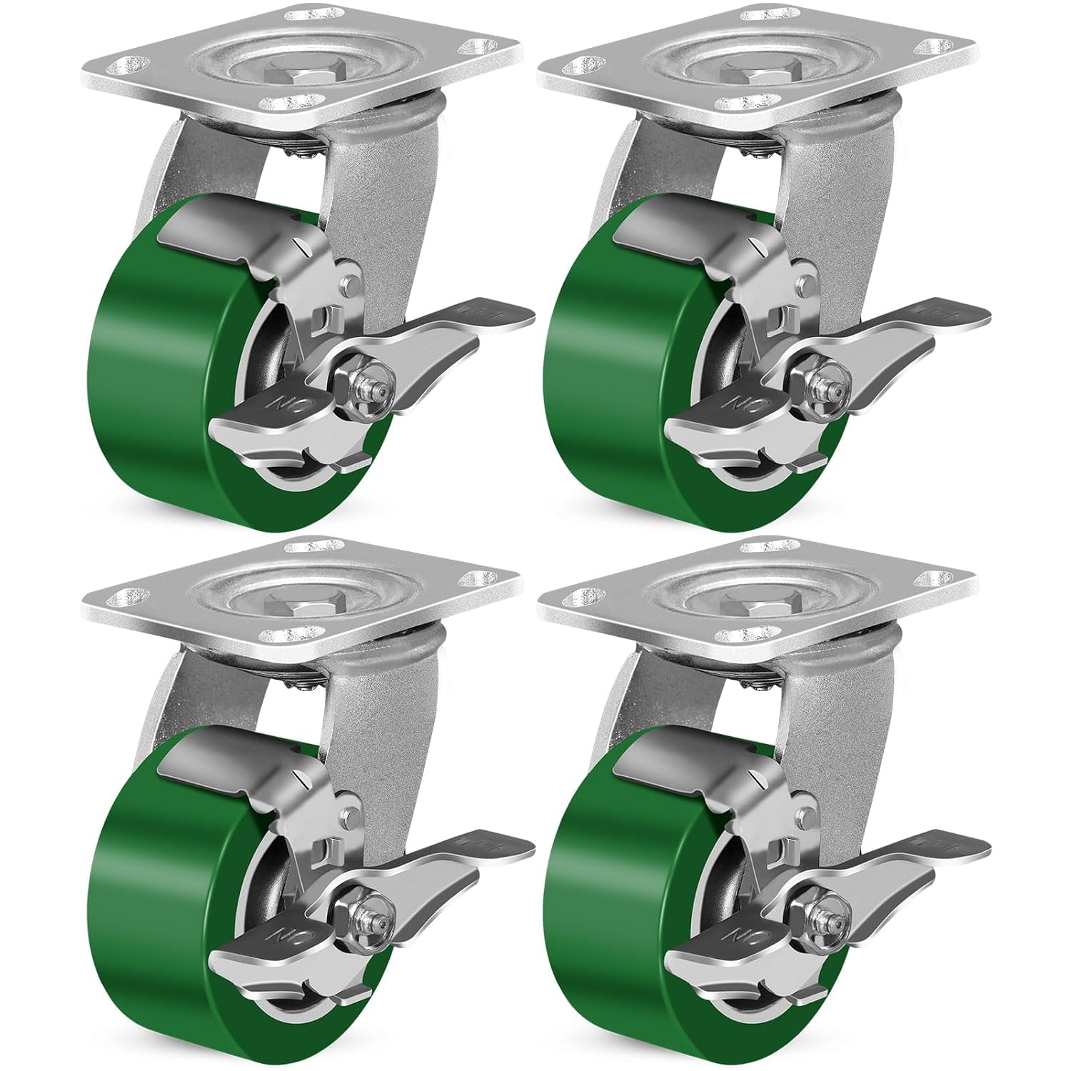 Industrial Casters- Heavy Duty Casters,Polyurethane on Aluminum Casters ...