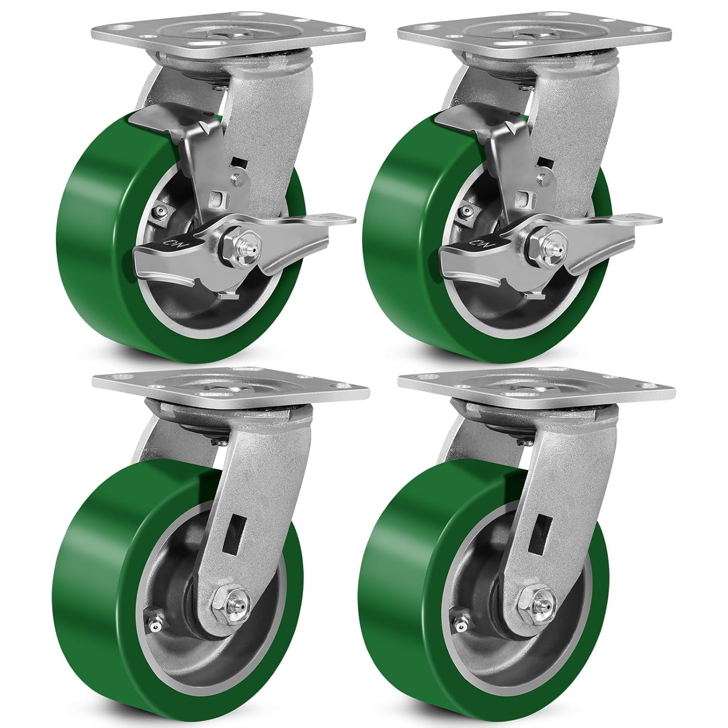 Industrial Casters- Heavy Duty Casters,Polyurethane on Aluminum Casters ...