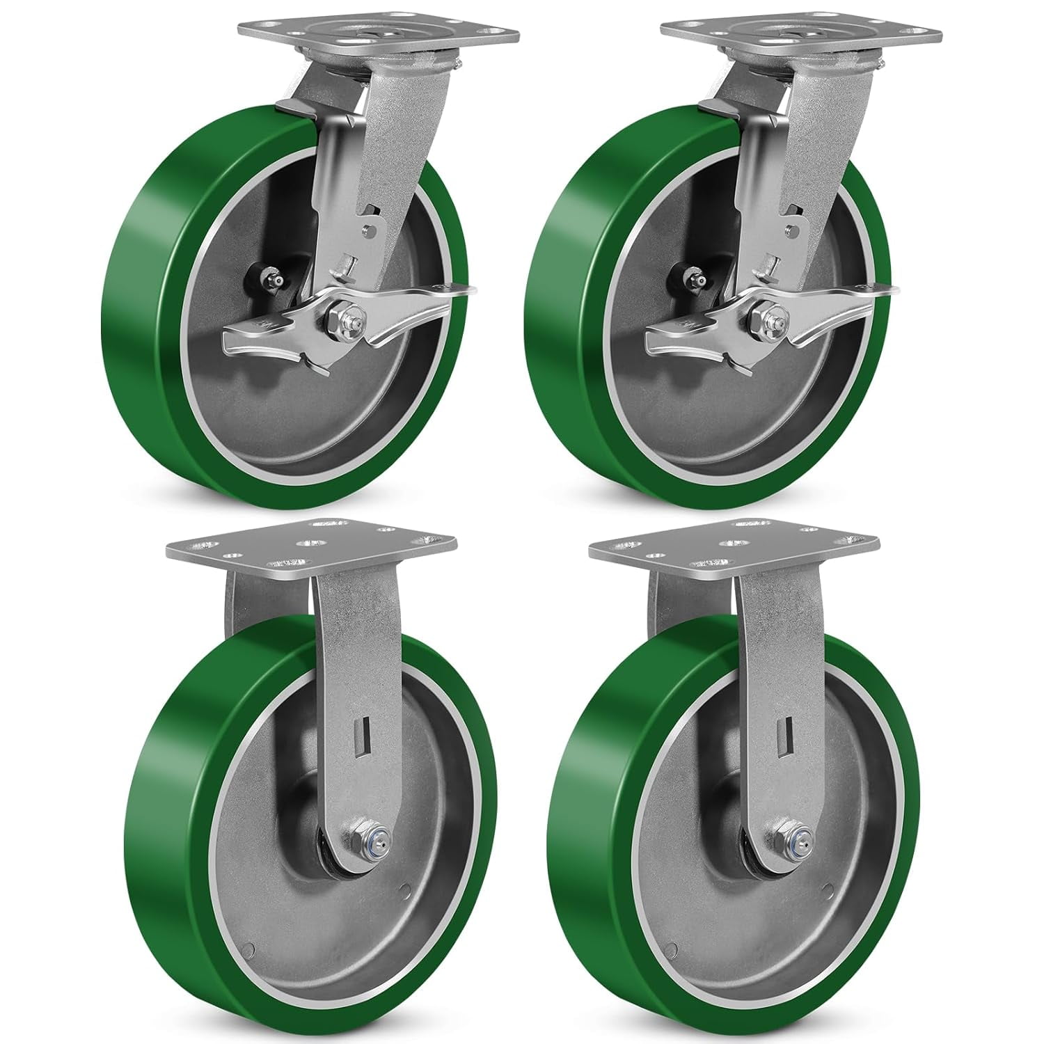 Industrial Casters- Heavy Duty Casters,Polyurethane on Aluminum Casters ...