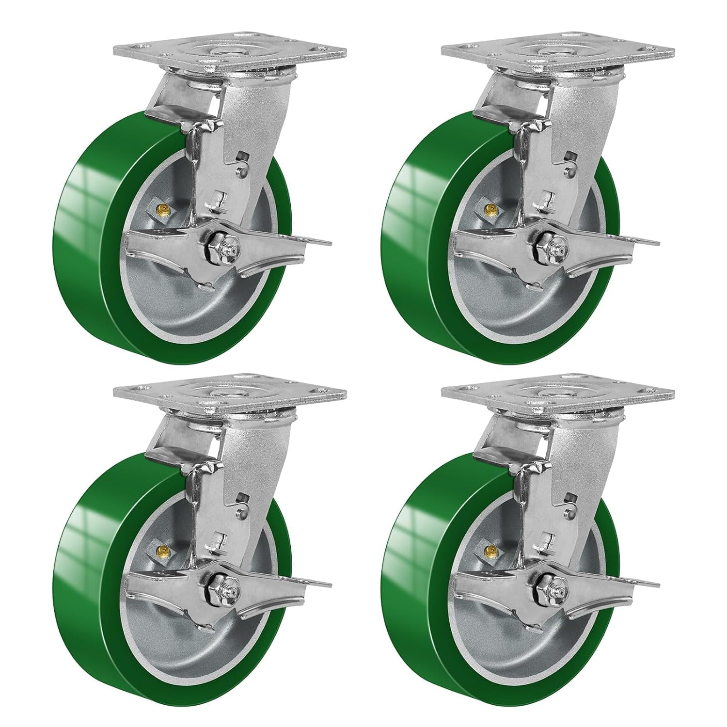 Industrial Casters- Heavy Duty Casters,Polyurethane on Aluminum Casters ...