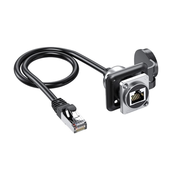 Industrial Cat6A RJ45 Networking Extension Cable Male to Female ...
