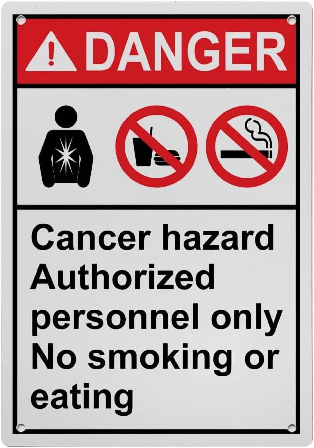 Industrial Caution Sign Cancer Agent Sign (Cancer hazard Authorized ...