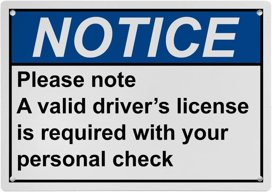 Industrial Caution Sign Information Sign (Please note A valid driver's ...