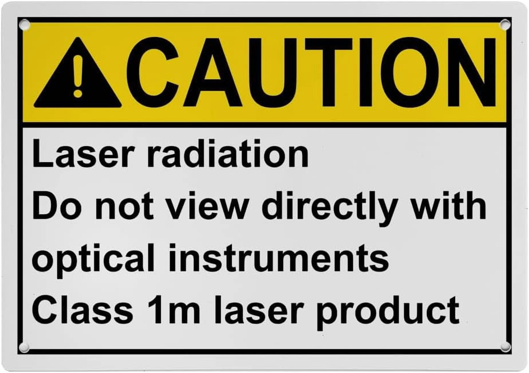 Industrial Caution Sign Laser Sign (Laser radiation Do not view ...