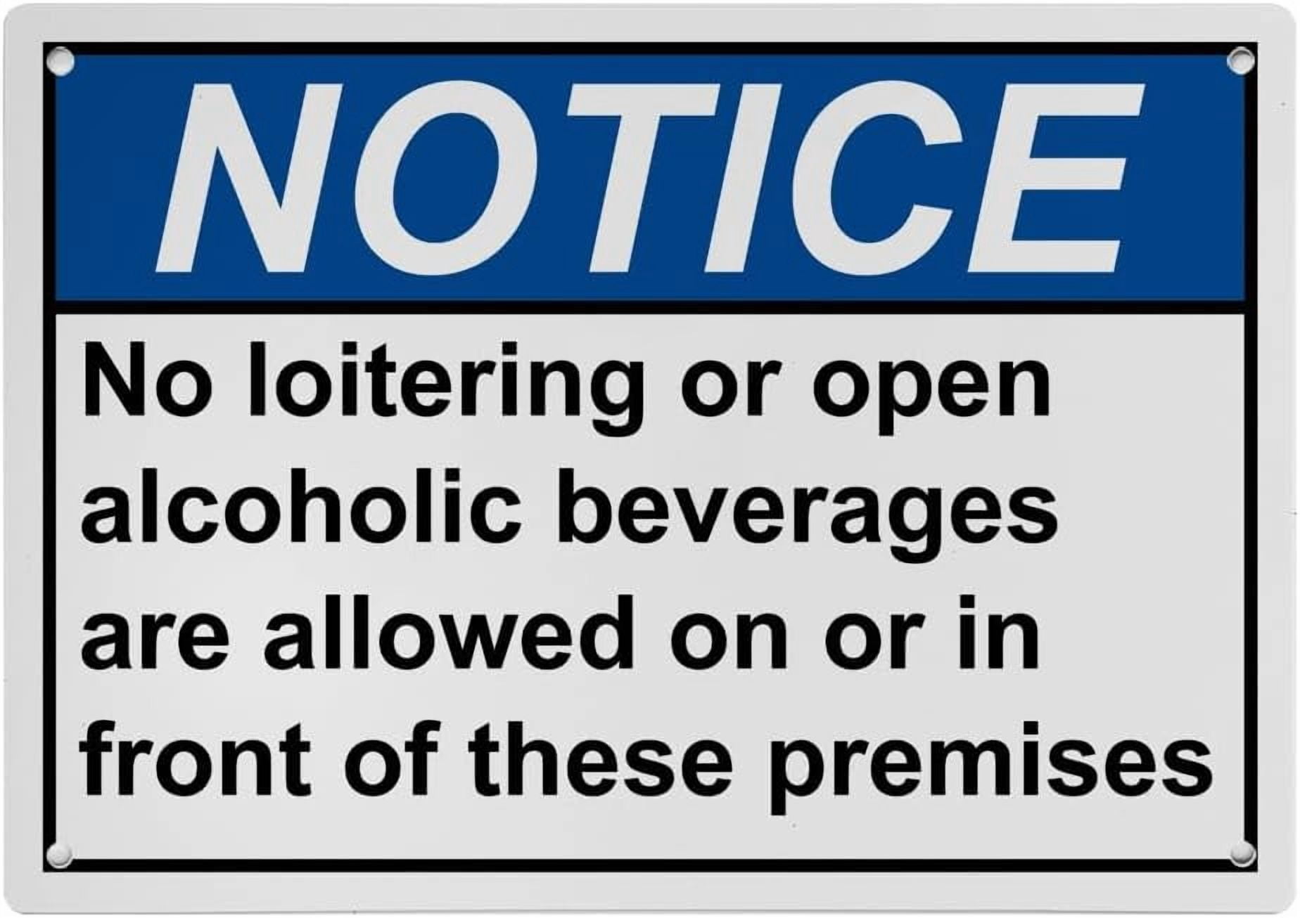 Industrial Caution Sign No Loitering Sign (No loitering or open ...