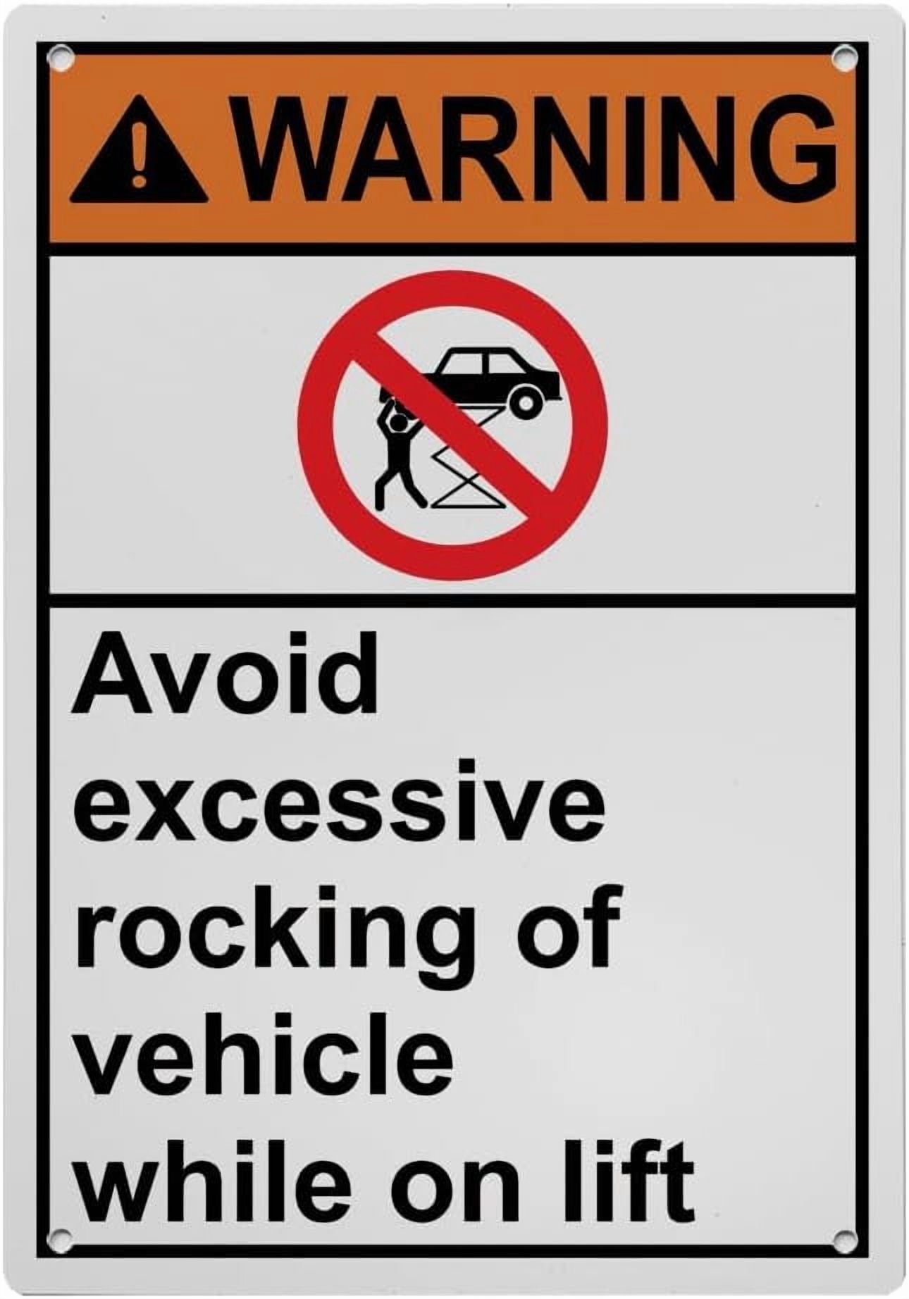 Industrial Caution Sign Machine Safety Sign (Avoid excessive rocking of ...
