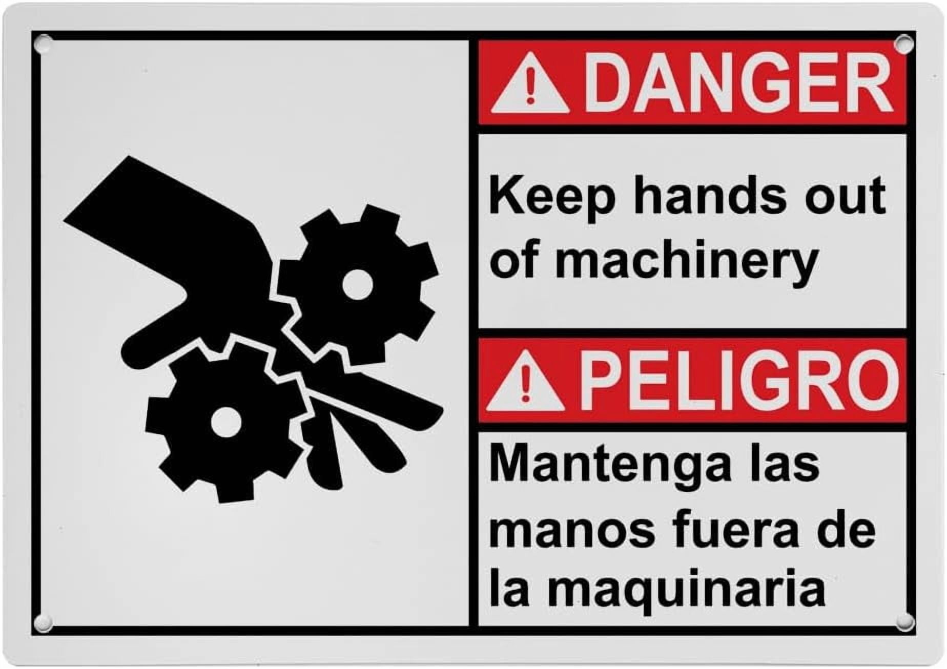 Industrial Caution Sign Machine Safety Sign (Keep hands out of ...