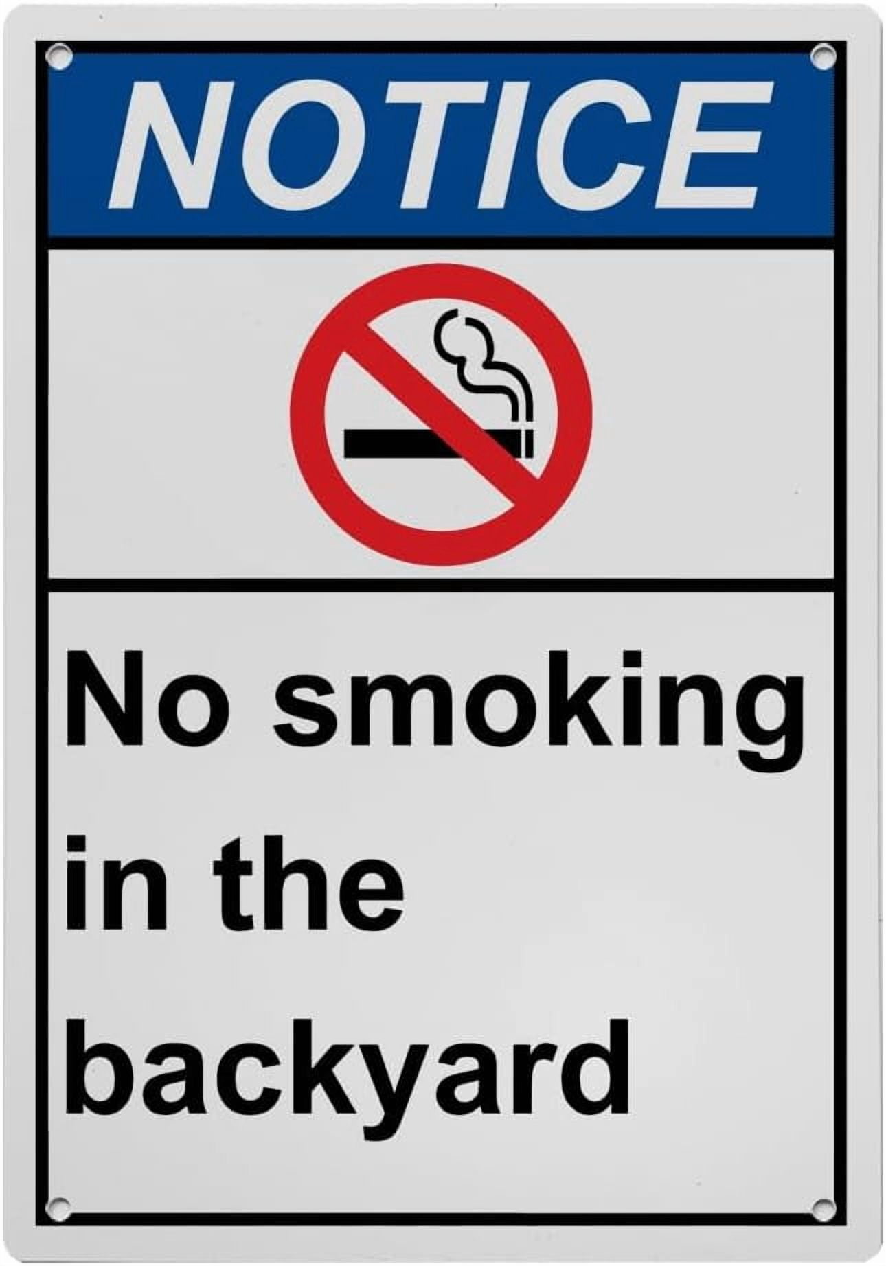 Industrial Caution Sign No Smoking Area Sign (No smoking in the ...