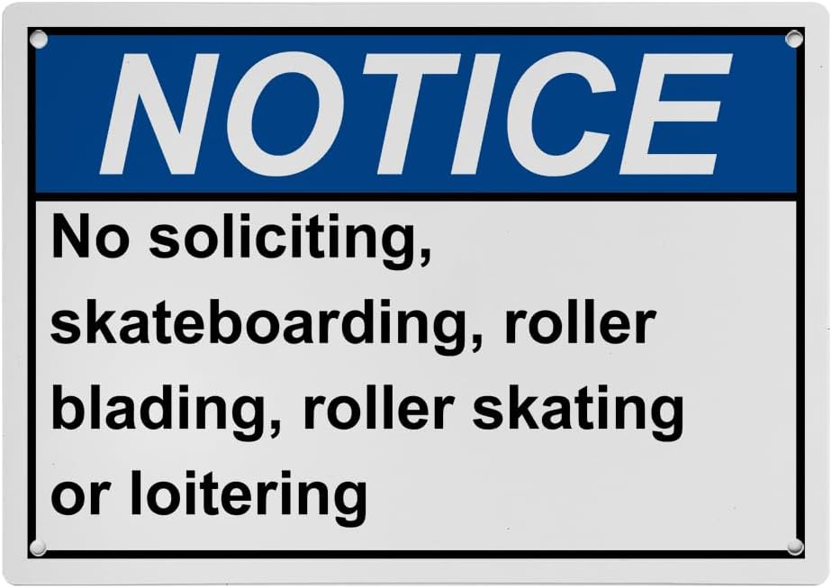 Industrial Caution Sign No Solicitation Sign (No soliciting ...
