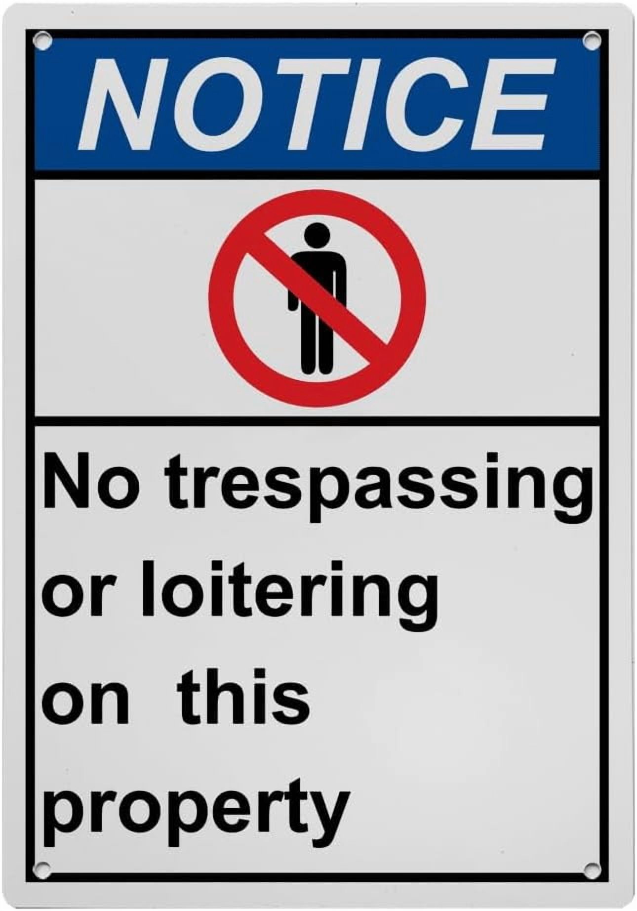 Industrial Caution Sign No Trespassing Sign (No trespassing or ...